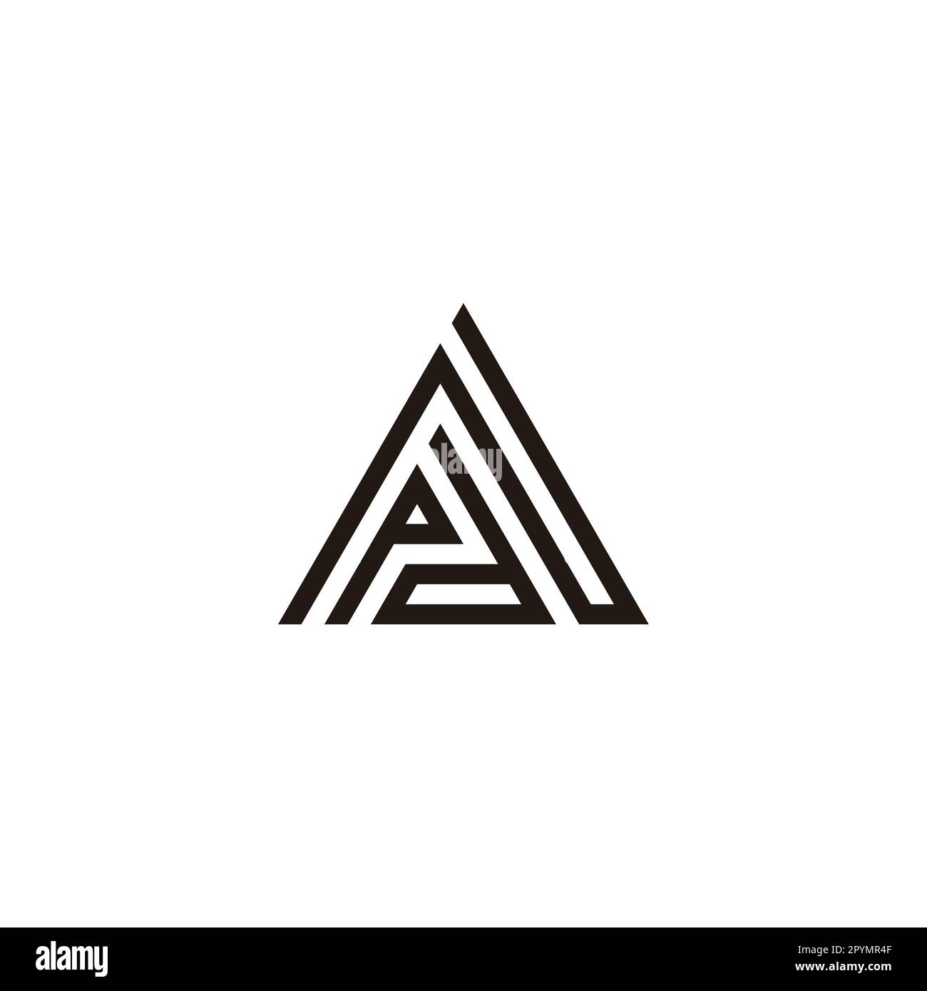 Letter N, P and d triangle geometric symbol simple logo vector Stock Vector Image & Art - Alamy