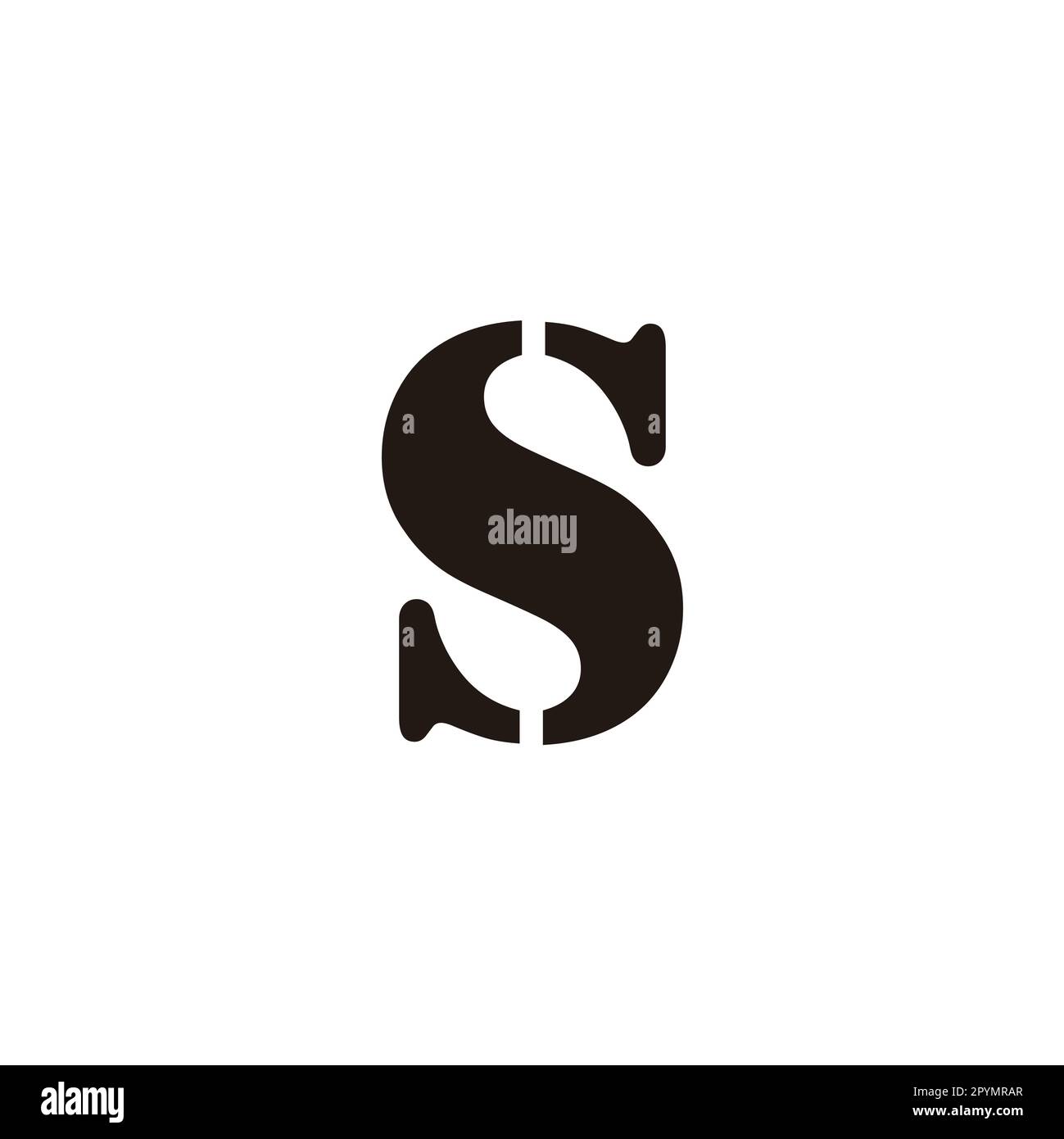 Letter S double, cool geometric symbol simple logo vector Stock Vector ...