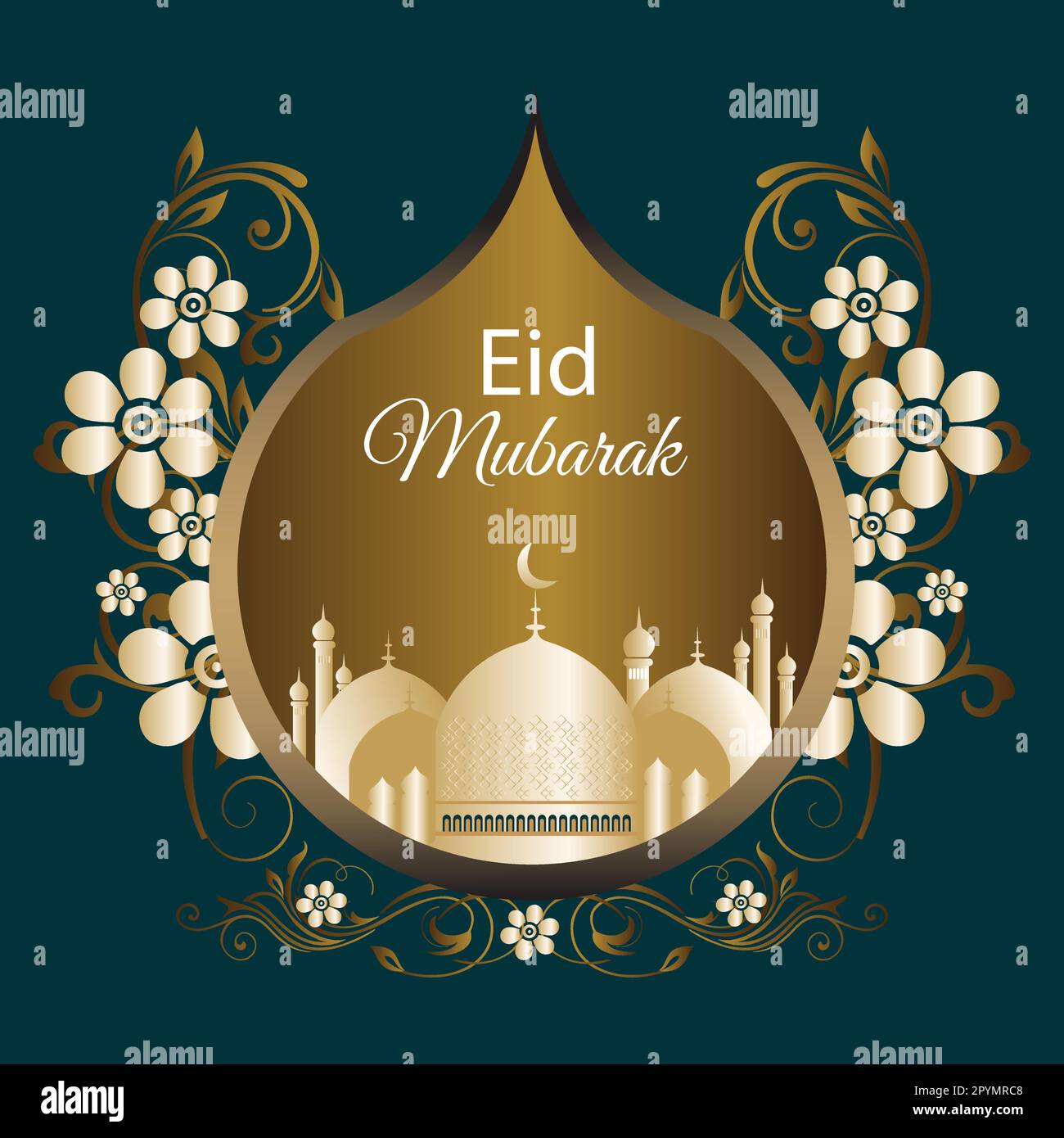 Minimal eid mubarak Stock Vector Images - Alamy