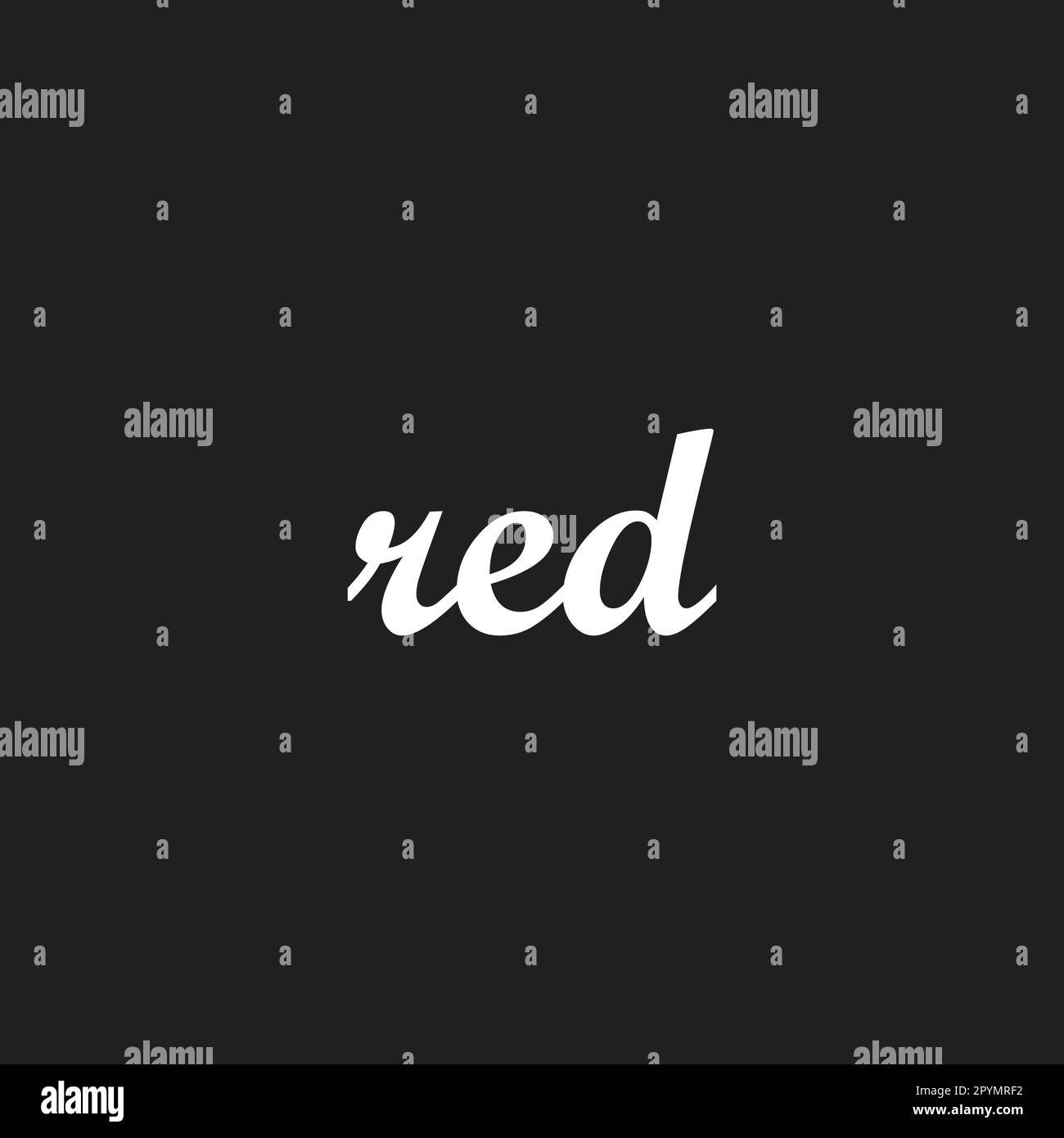 Letter red connect geometric symbol simple logo vector Stock Vector ...