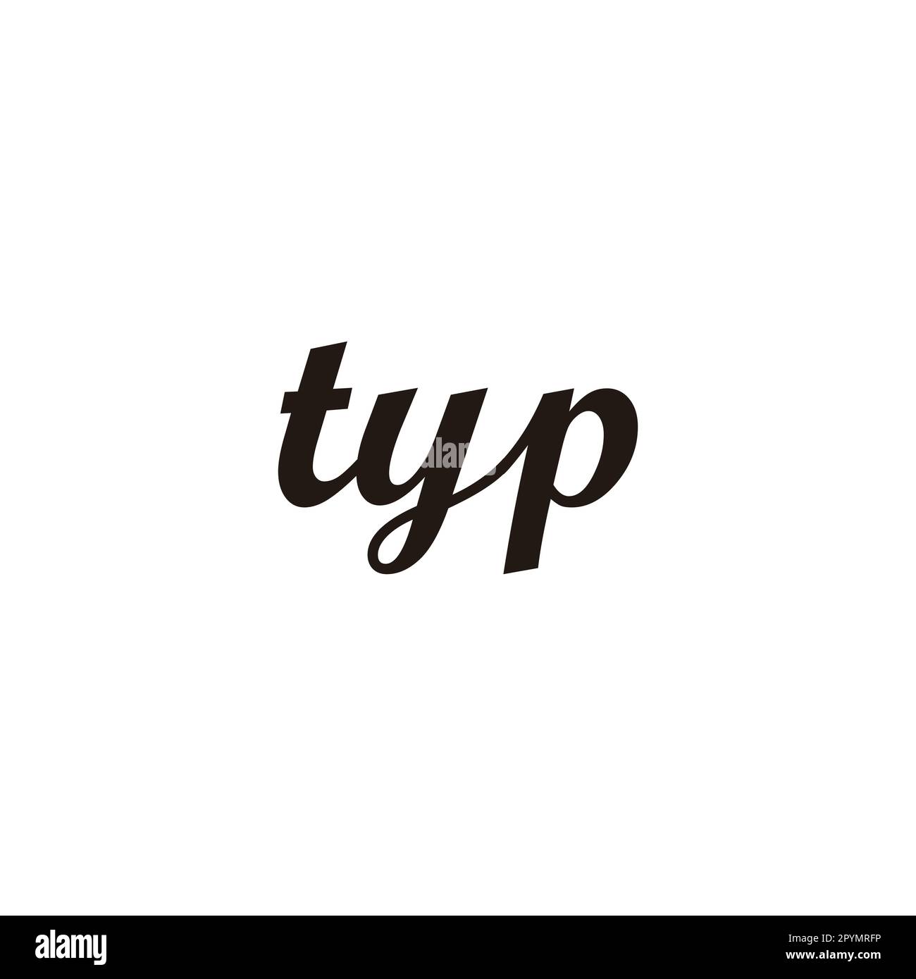 Letter typ connect geometric symbol simple logo vector Stock Vector Image & Art - Alamy