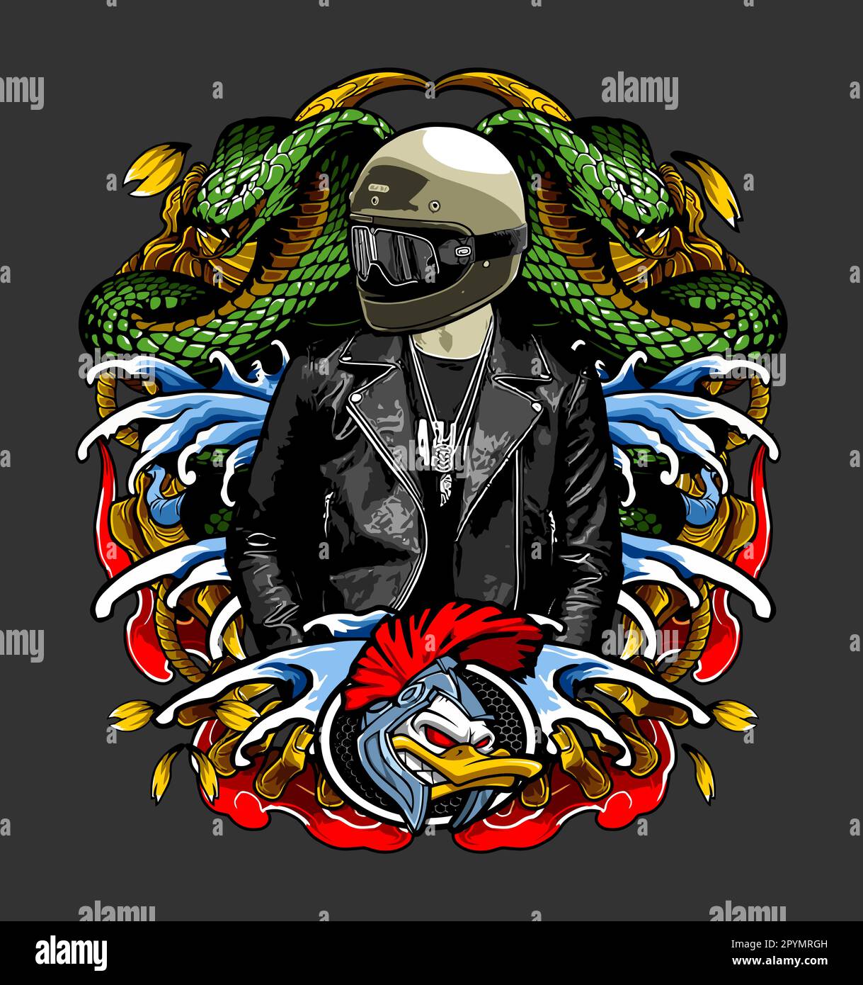 biker vector template Stock Vector Image & Art - Alamy