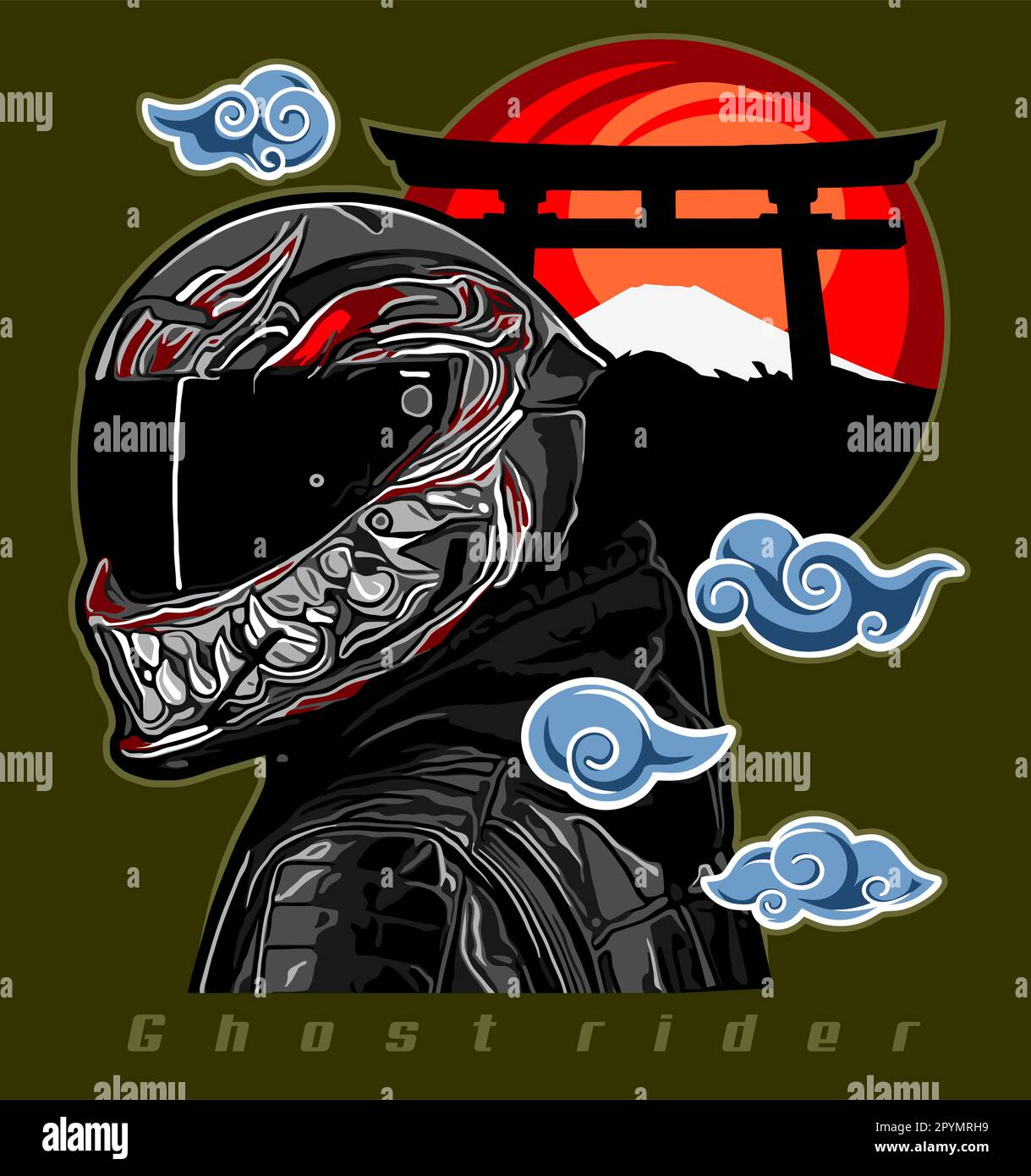 biker vector template Stock Vector Image & Art - Alamy