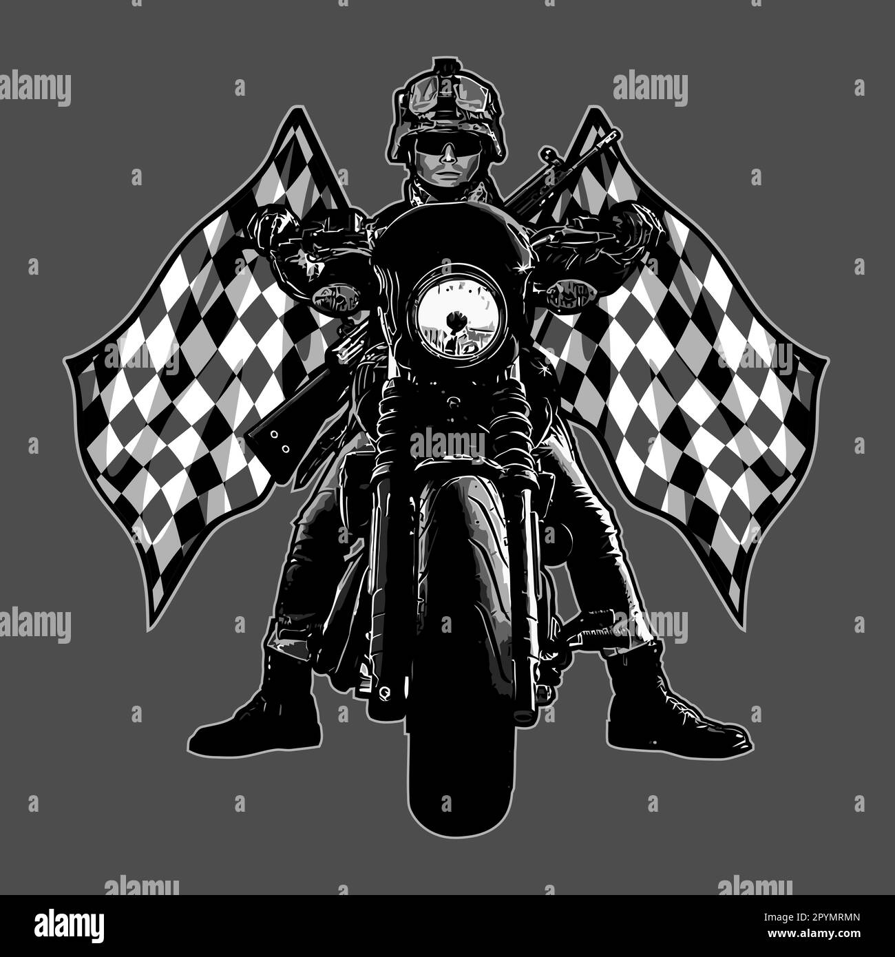 biker vector template Stock Vector Image & Art - Alamy