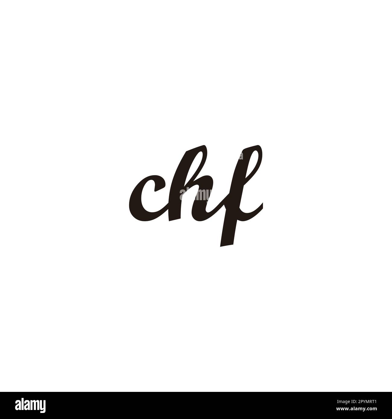 Chf minimalist logo hi-res stock photography and images - Alamy
