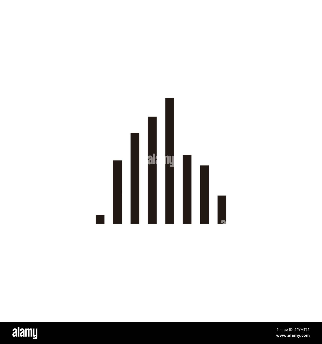 Sound, graph, volume geometric symbol simple logo vector Stock Vector ...