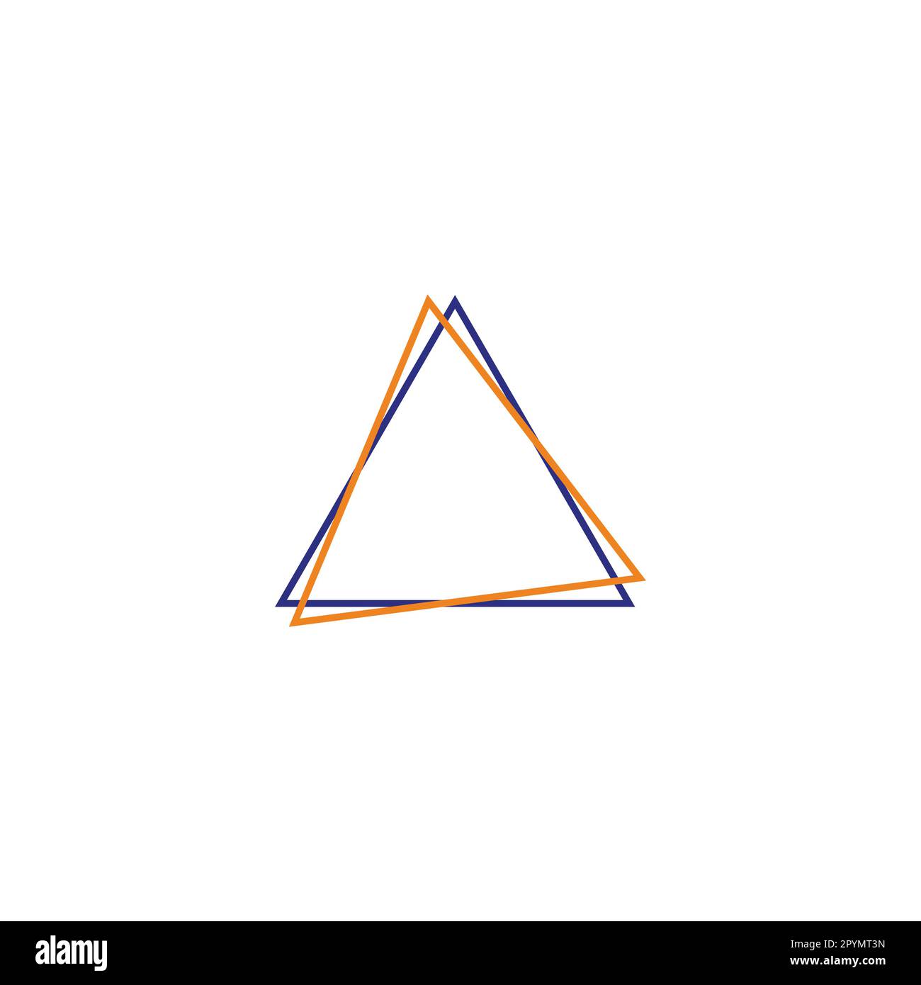 Triangle line, frame geometric symbol simple logo vector Stock Vector ...