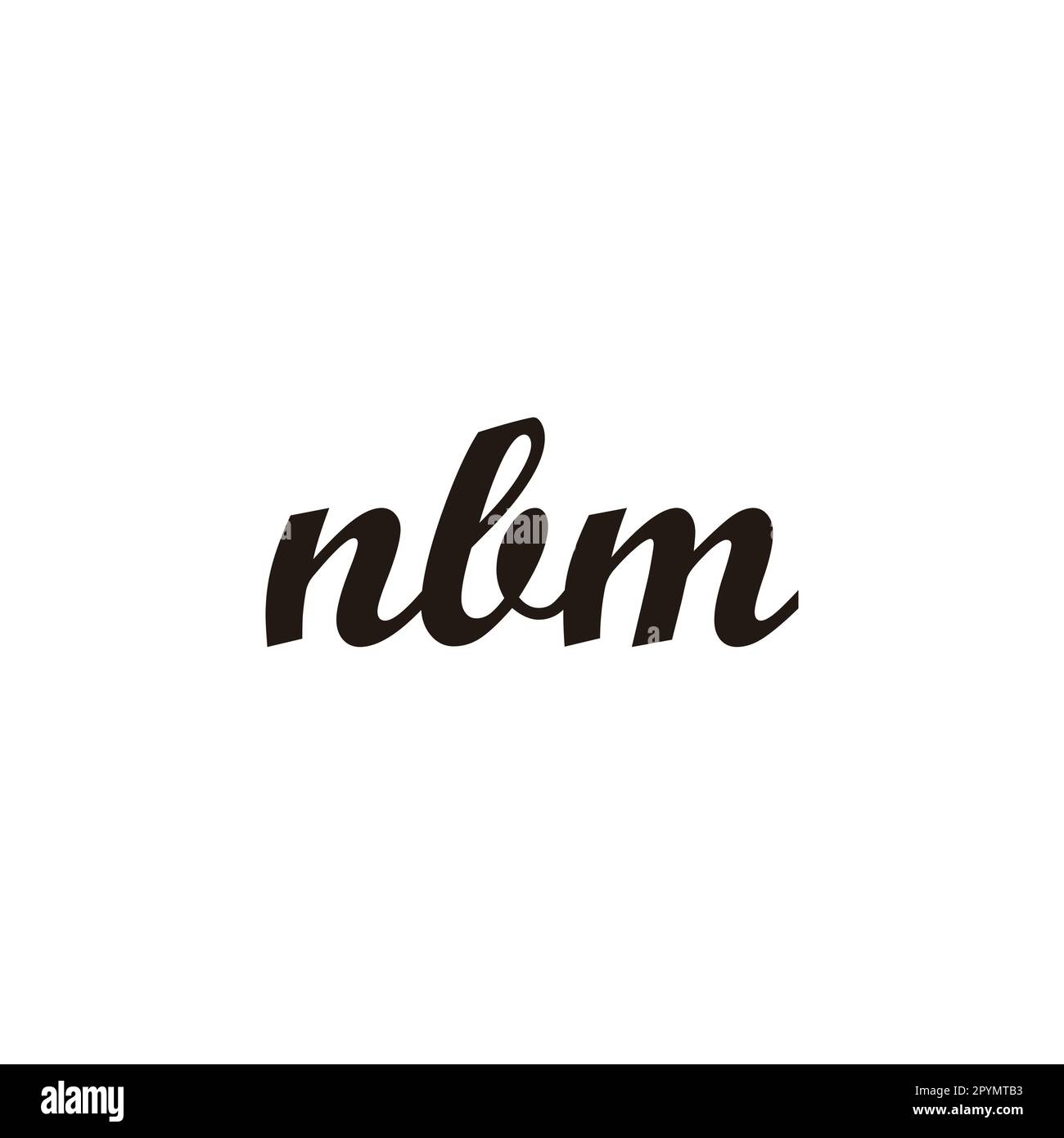 Letter nbm connect geometric symbol simple logo vector Stock Vector Image & Art - Alamy