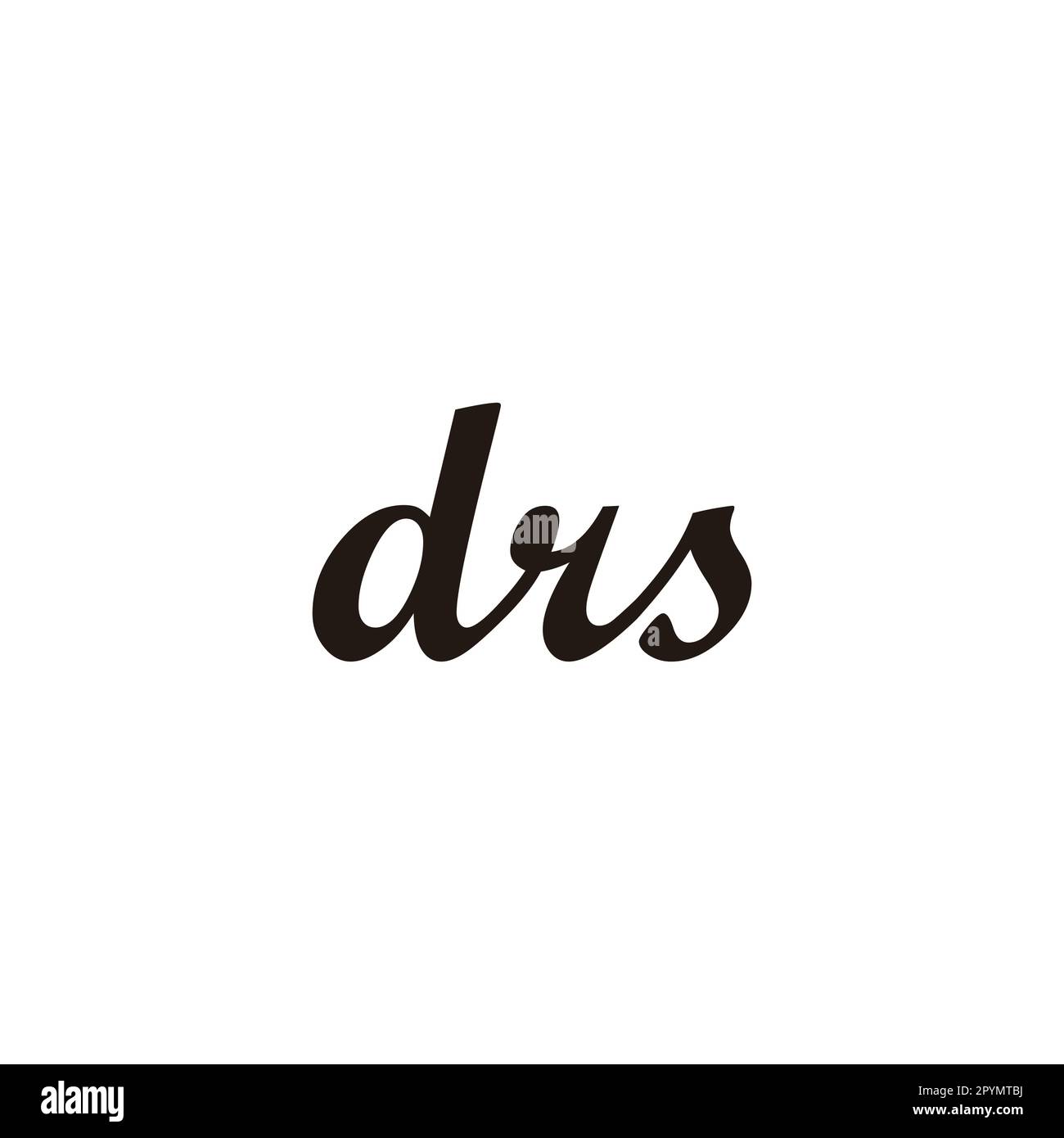 Letter drs connect geometric symbol simple logo vector Stock Vector ...