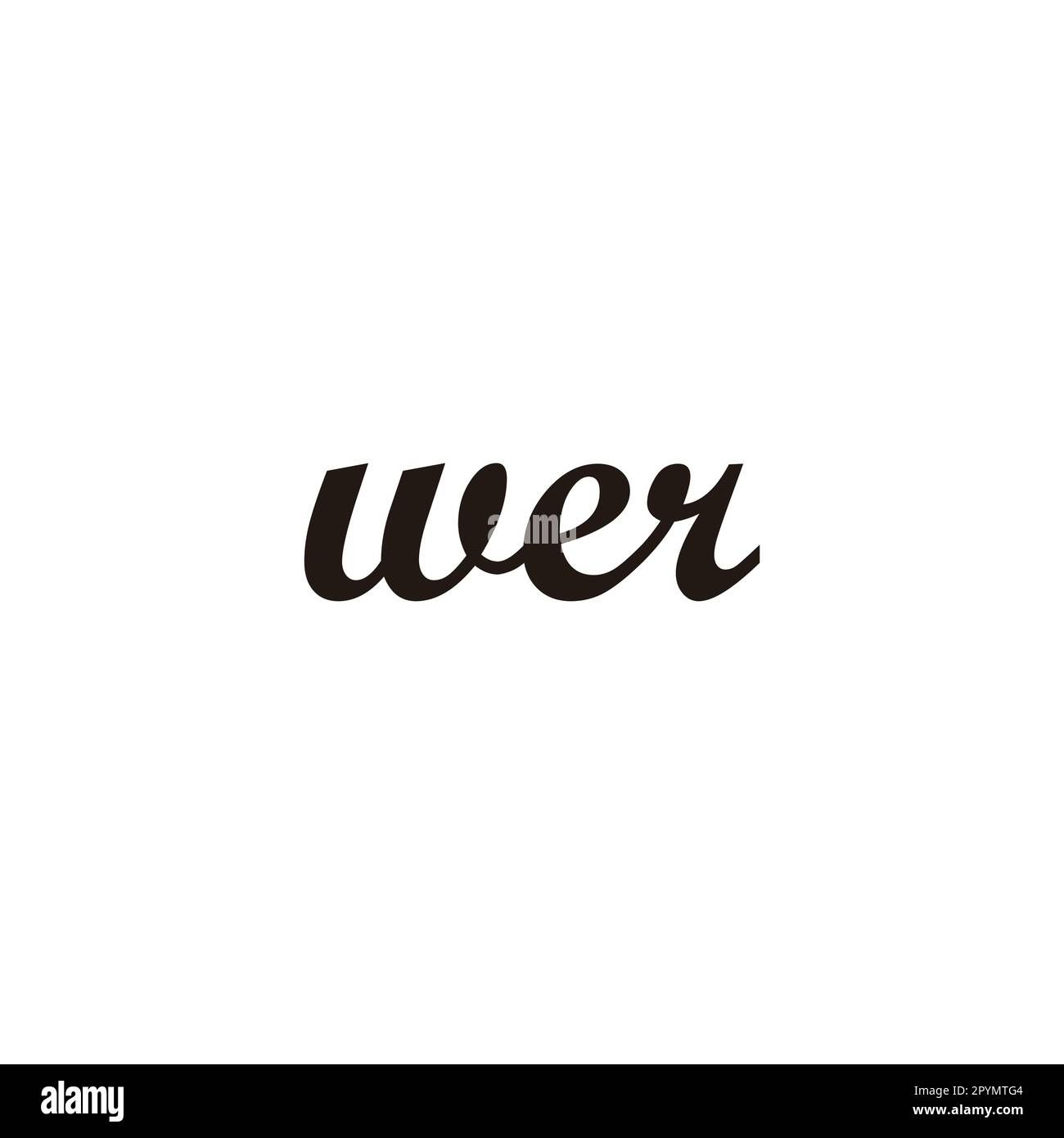 Wer logo design Stock Vector Images - Alamy