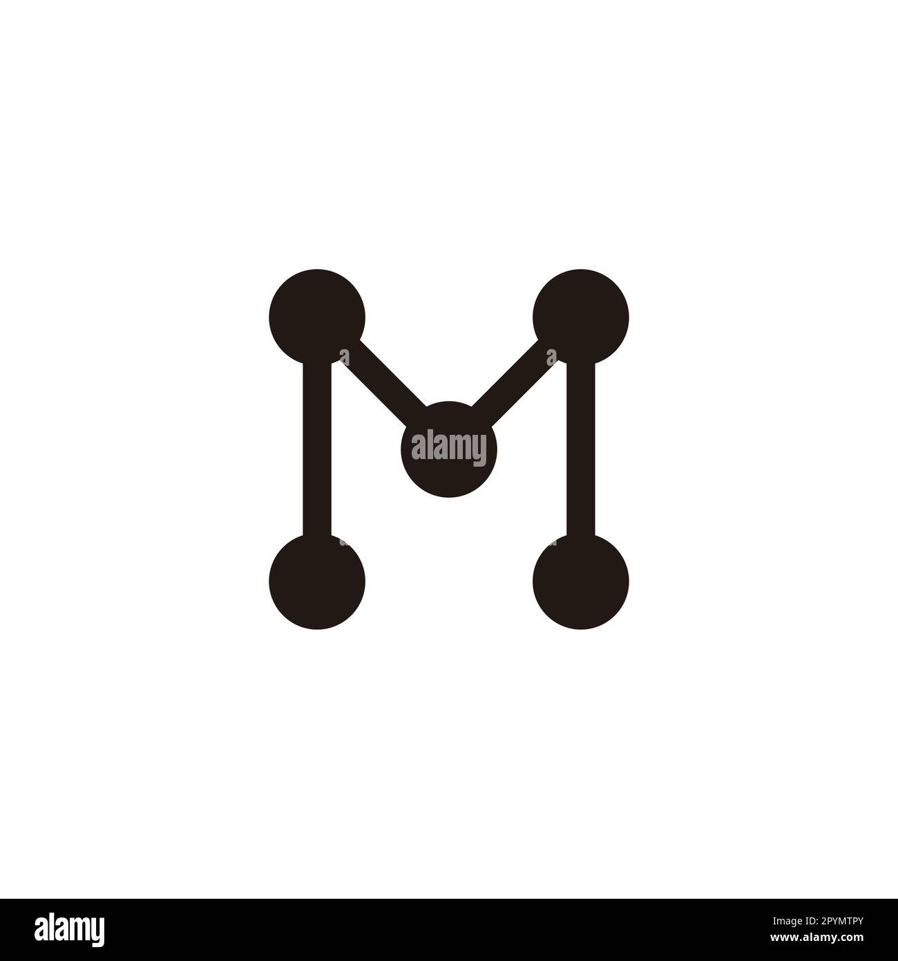 Letter M elements geometric symbol simple logo vector Stock Vector ...