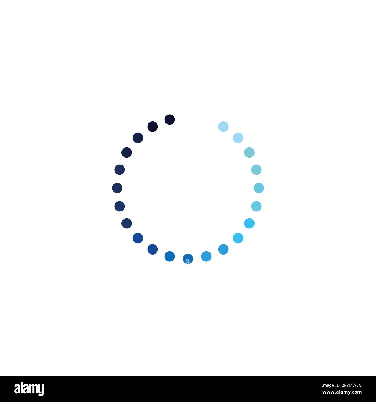 Circles, rounded, loading geometric symbol simple logo vector Stock ...