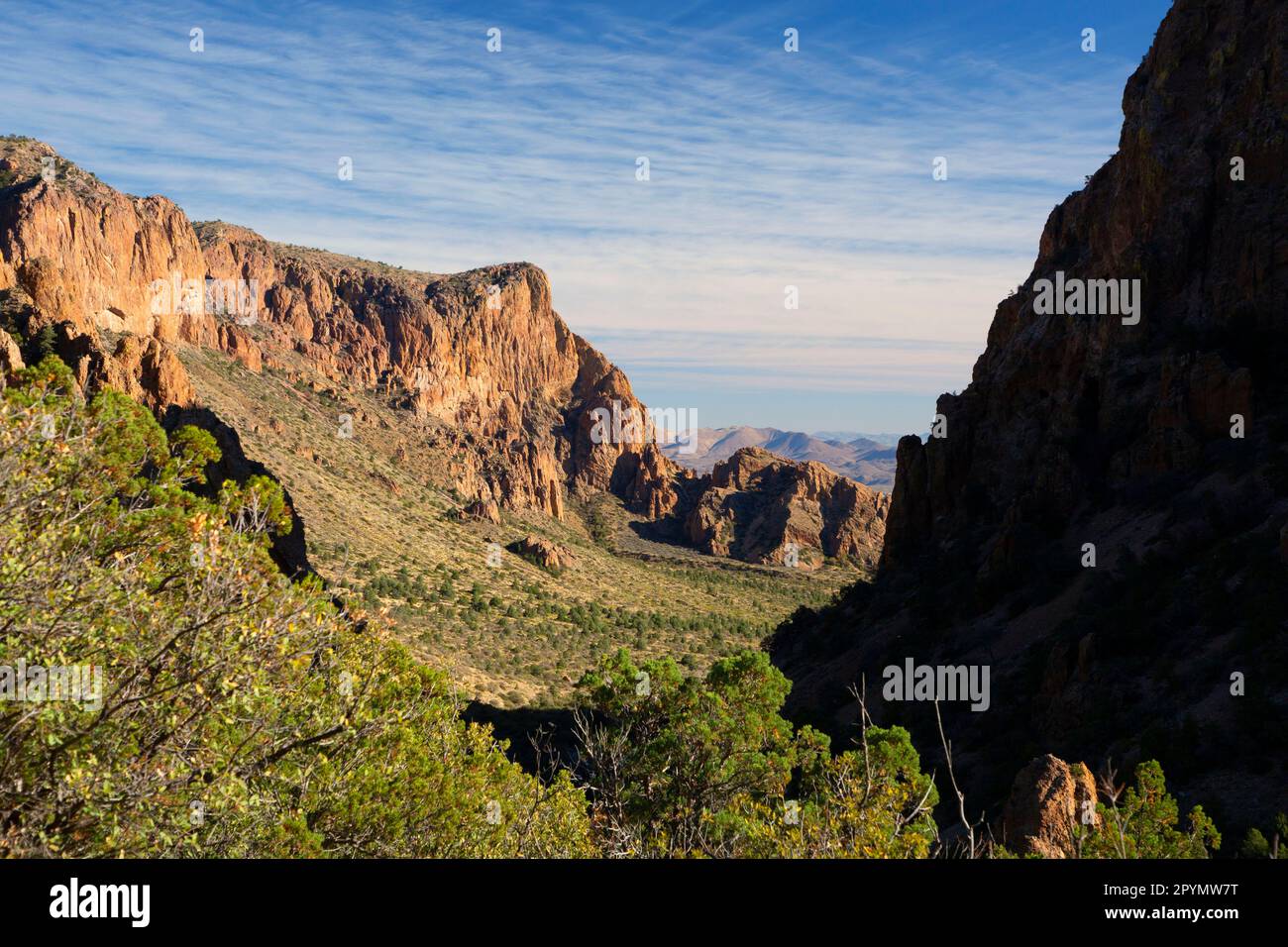Chisos Mountains from Lost Mine Trail, Big Bend National Park, Texas ...
