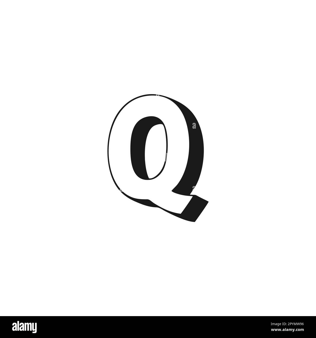 Letter Q 3d geometric symbol simple logo vector Stock Vector Image & Art - Alamy