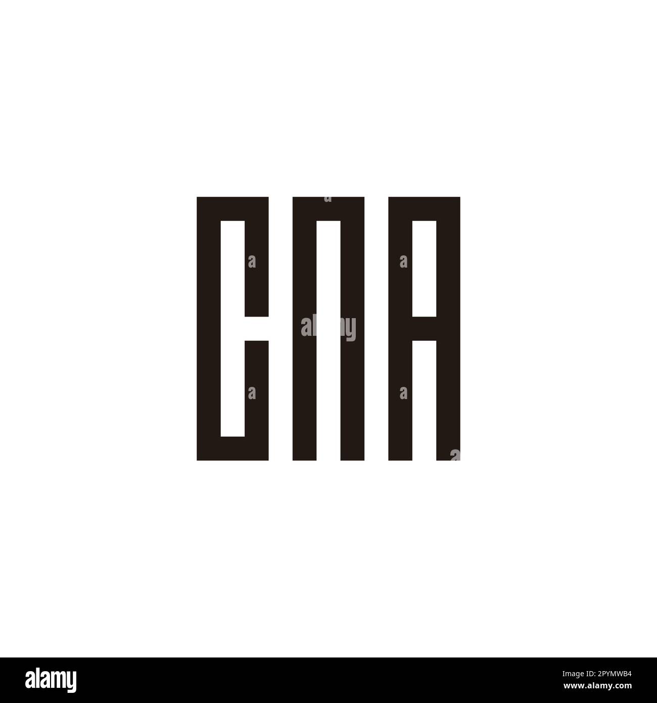 Letter CnA square geometric symbol simple logo vector Stock Vector ...