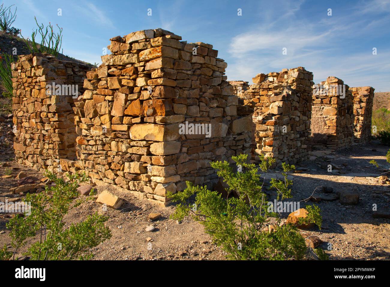 Sublett Farm ruins, Big Bend National Park, Texas Stock Photo - Alamy