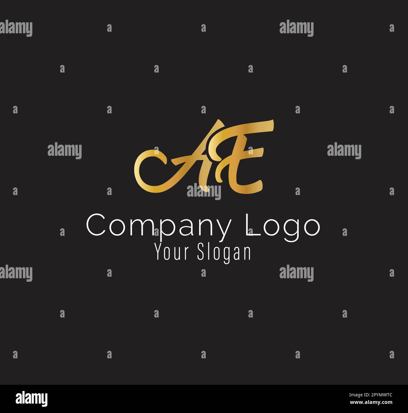 Vector logo of AE initial letter design Stock Vector Image & Art - Alamy