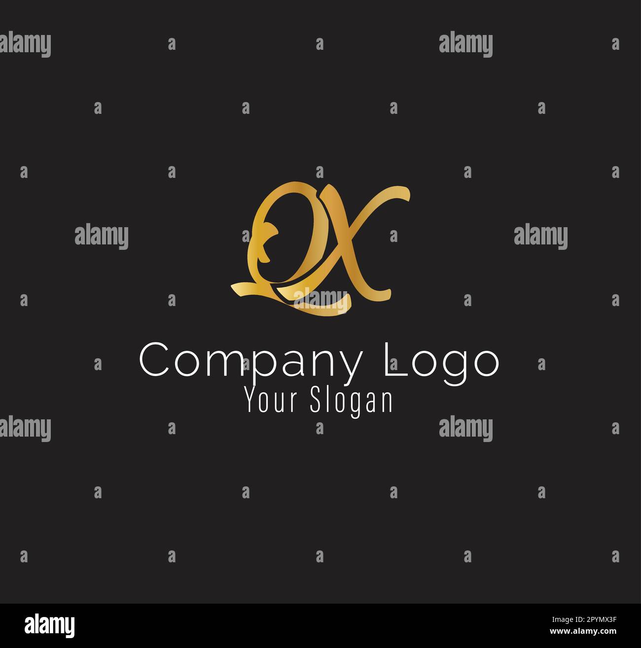 QX logo design template vector illustration Stock Vector Image & Art ...