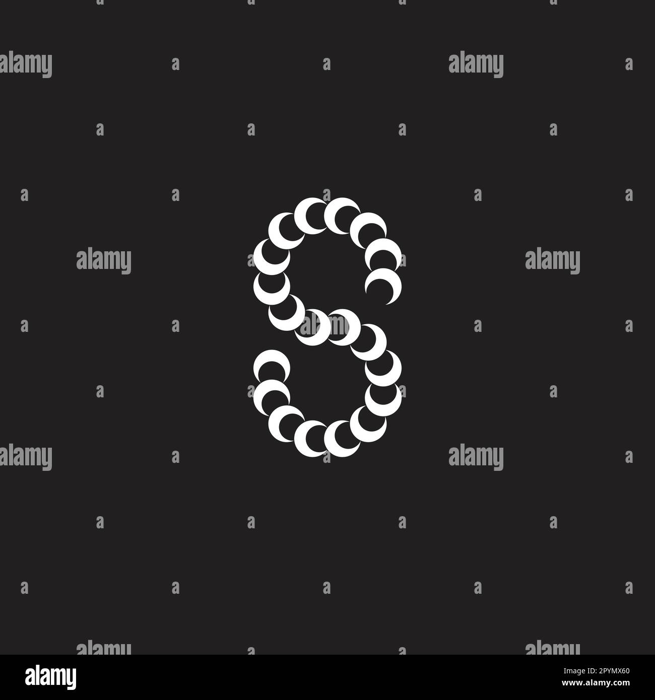 8 circles Stock Vector Images - Alamy