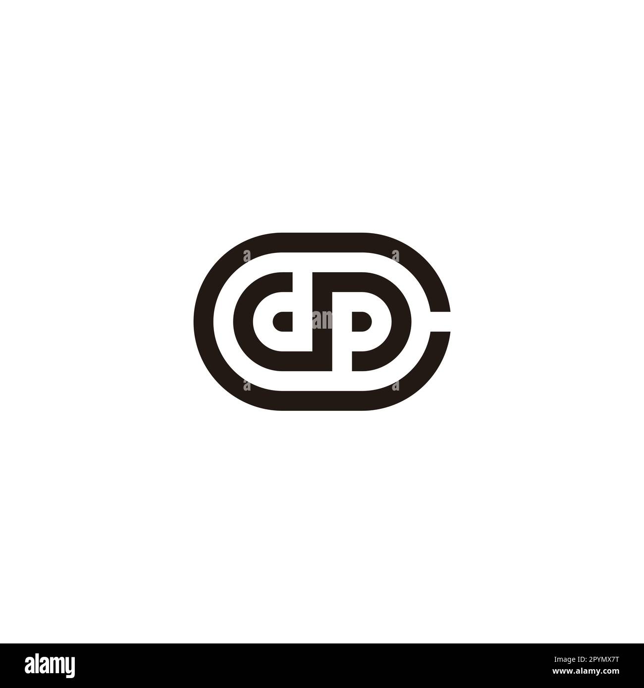 Letter d, p and c capsule geometric symbol simple logo vector Stock Vector Image & Art - Alamy