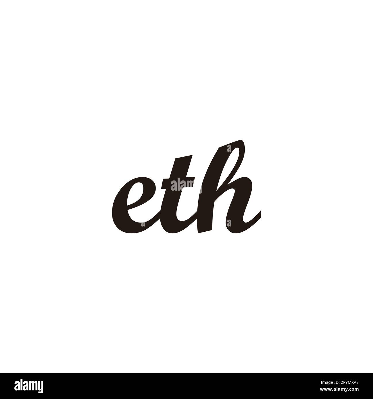 Letter eth connect geometric symbol simple logo vector Stock Vector ...