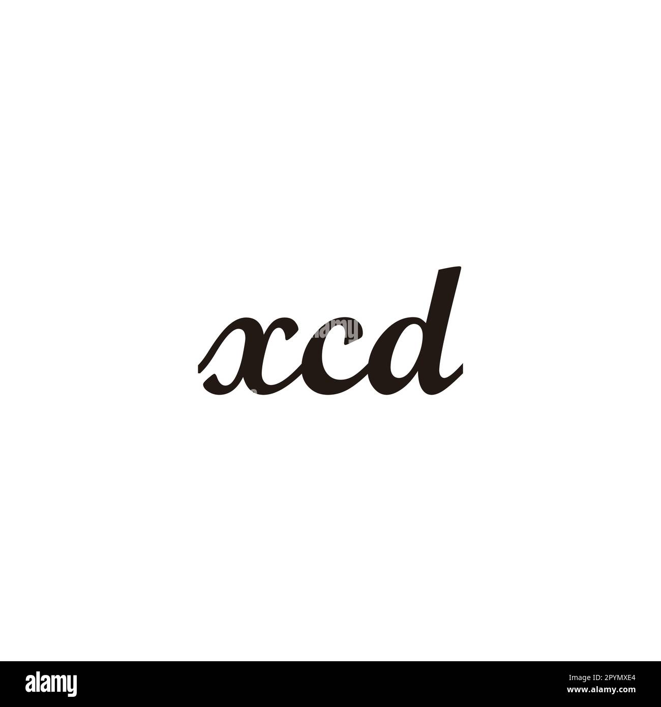 Letter xcd connect geometric symbol simple logo vector Stock Vector Image & Art - Alamy