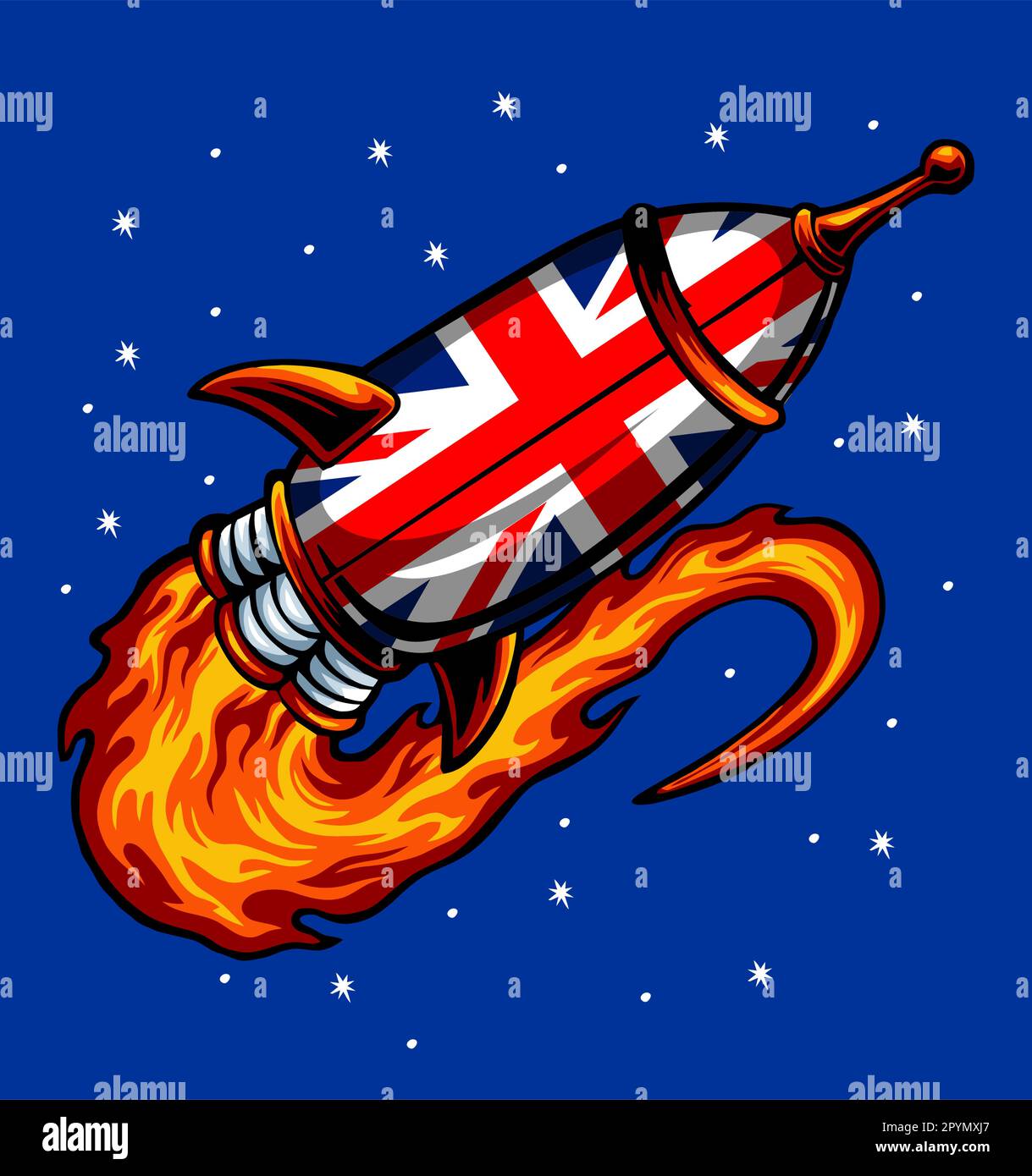 cartoon rocket vector template Stock Vector Image & Art - Alamy
