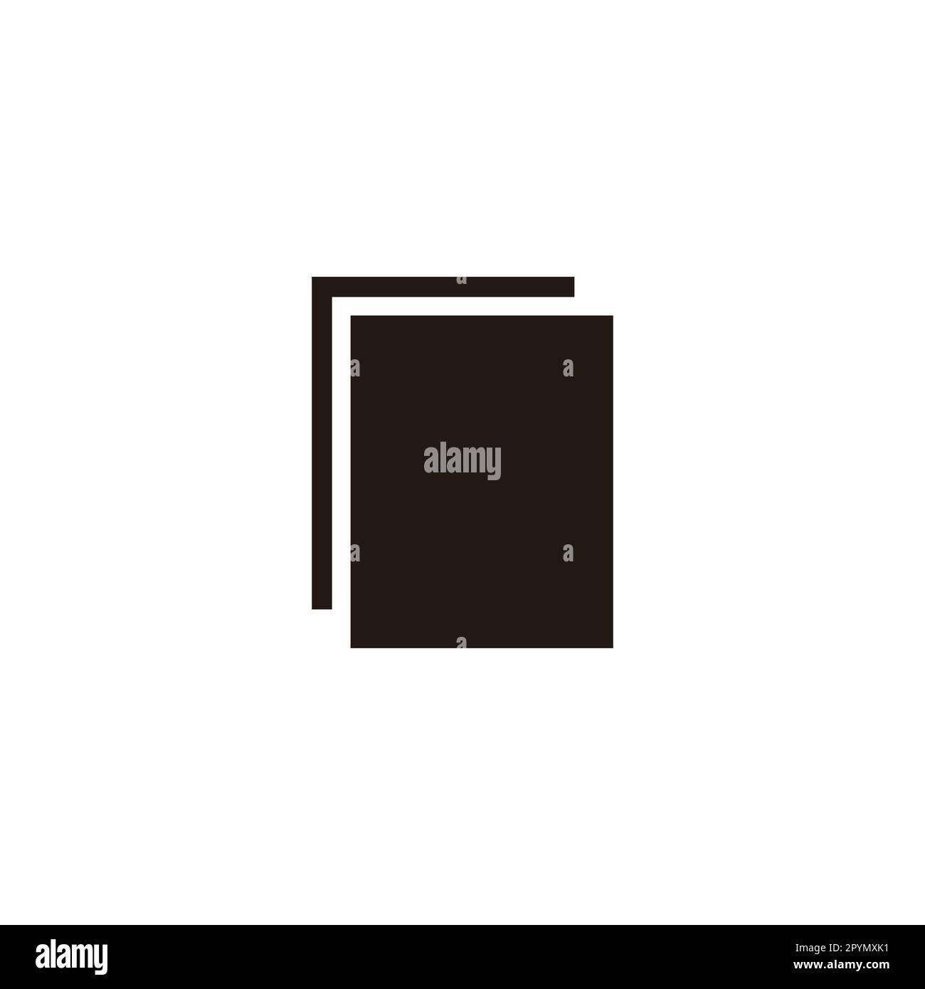 Book, square, paper geometric symbol simple logo vector Stock Vector ...