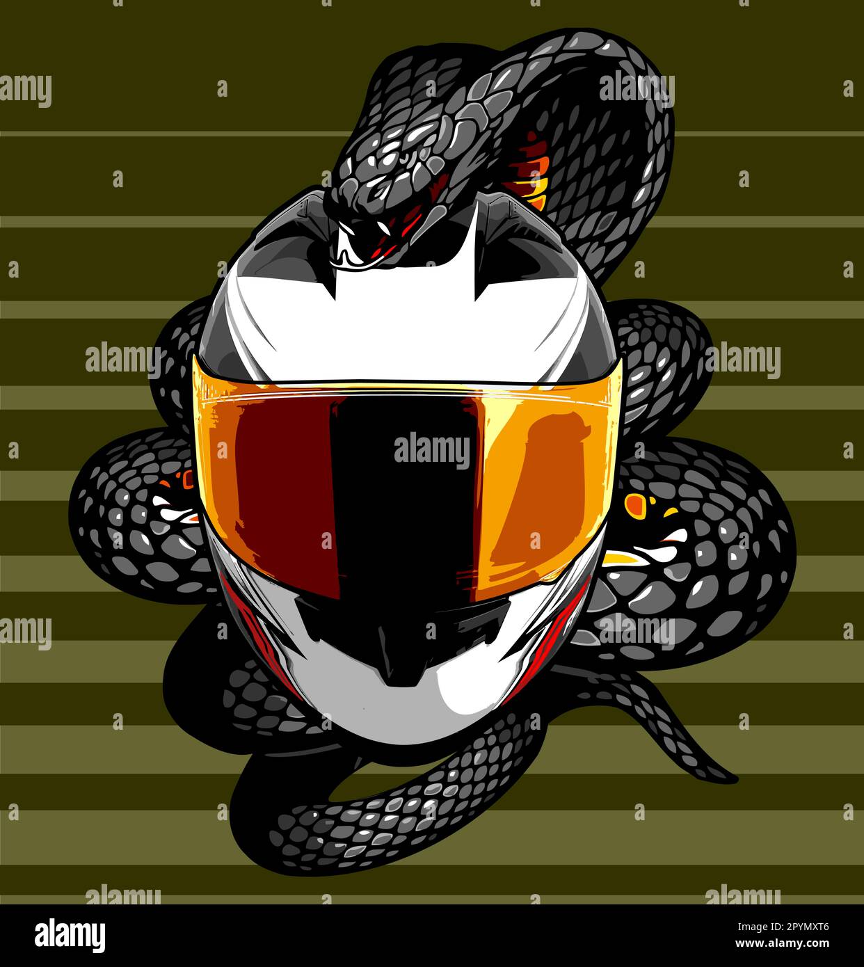 helmet and snake Stock Vector Image & Art - Alamy