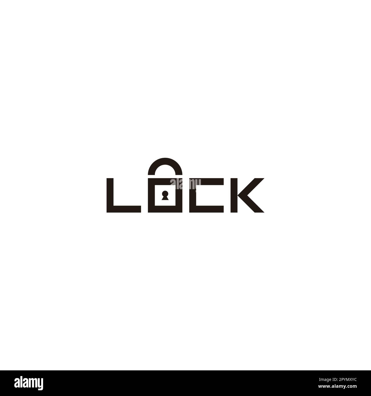 Padlock logo vector vectors Stock Vector Images - Alamy