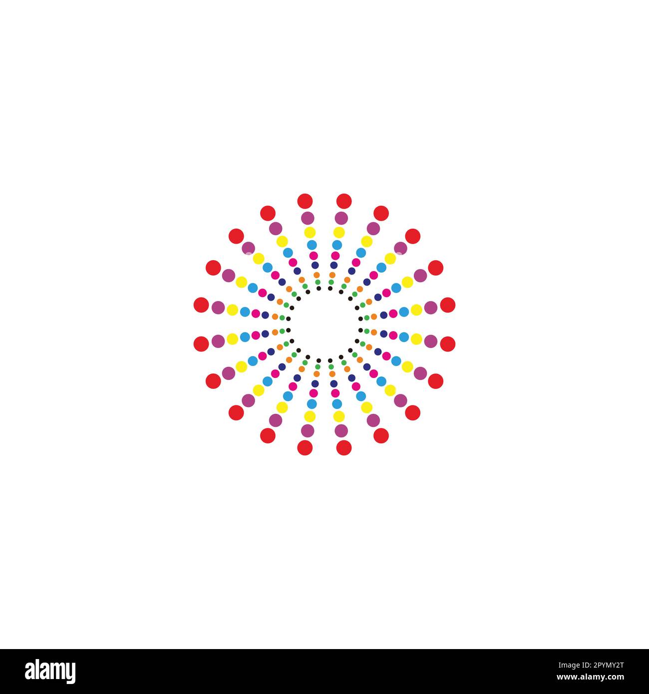 Sunshine, circles geometric symbol simple logo vector Stock Vector ...