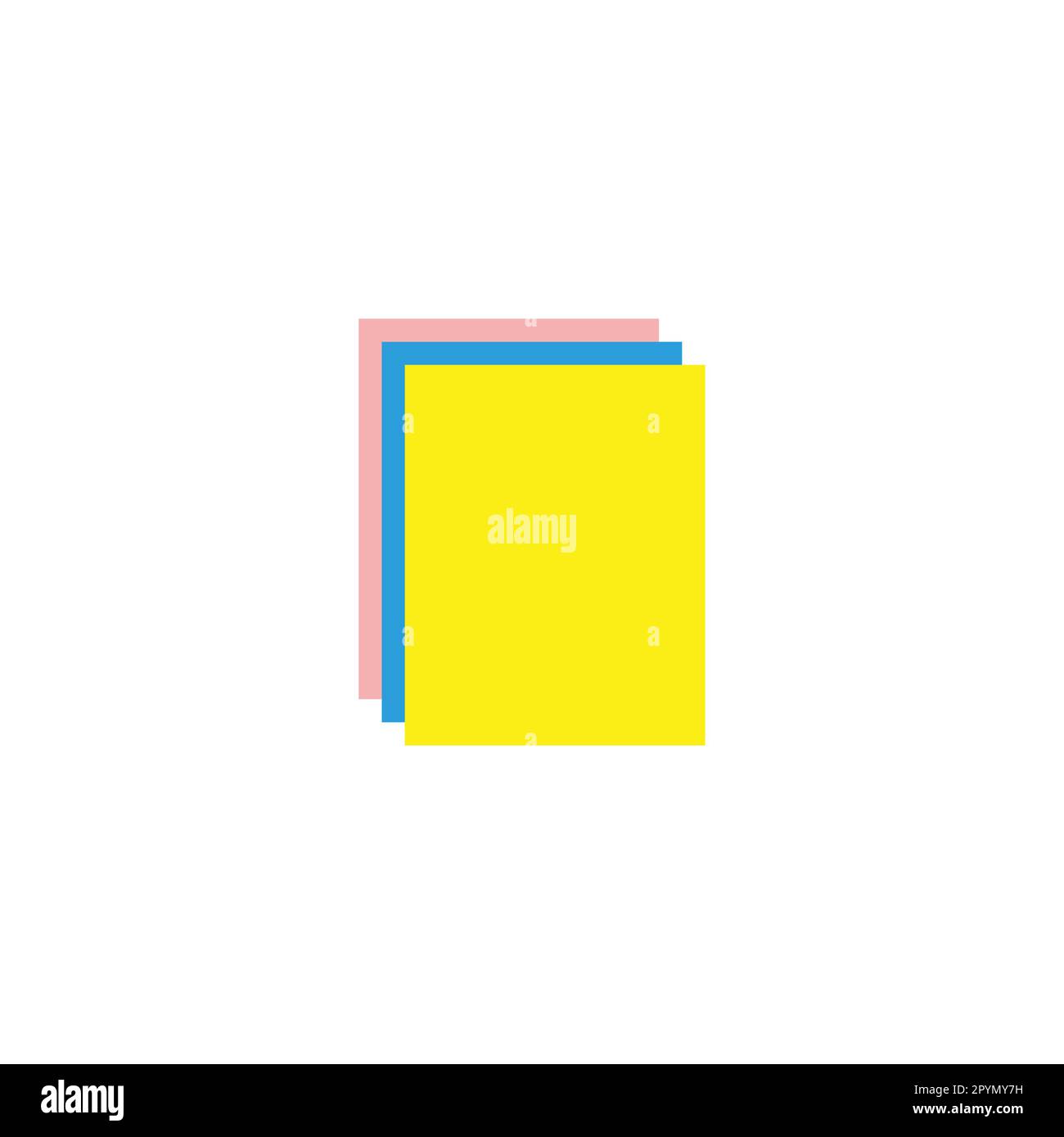 Papers, colors geometric symbol simple logo vector Stock Vector Image ...