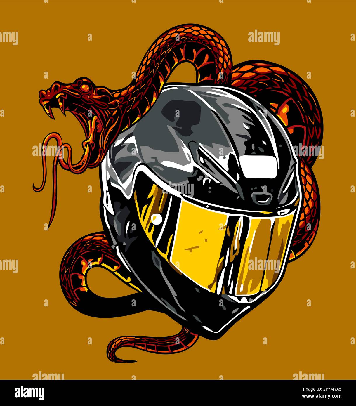helmet and snake Stock Vector Image & Art - Alamy