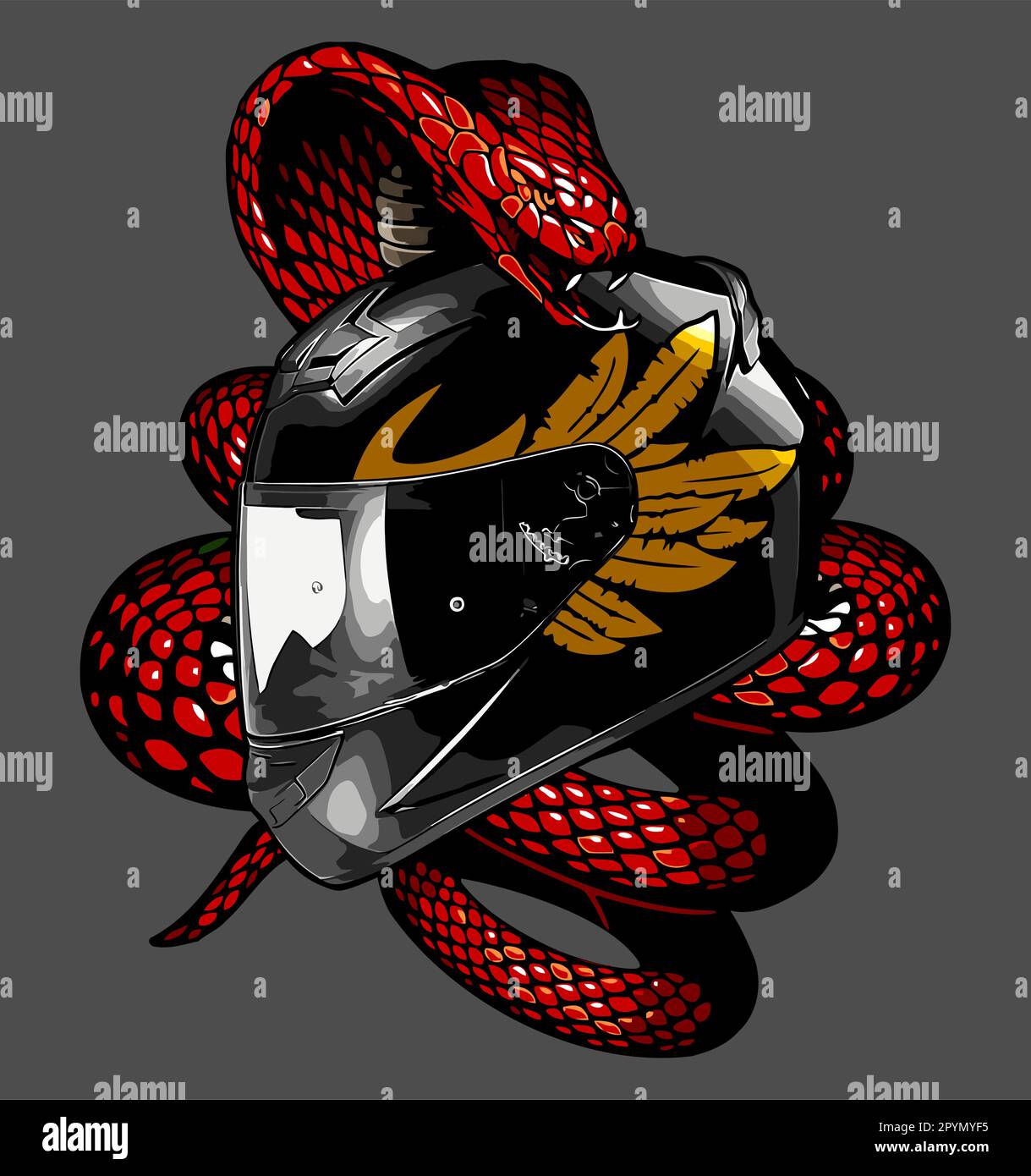 helmet and snake Stock Vector Image & Art - Alamy