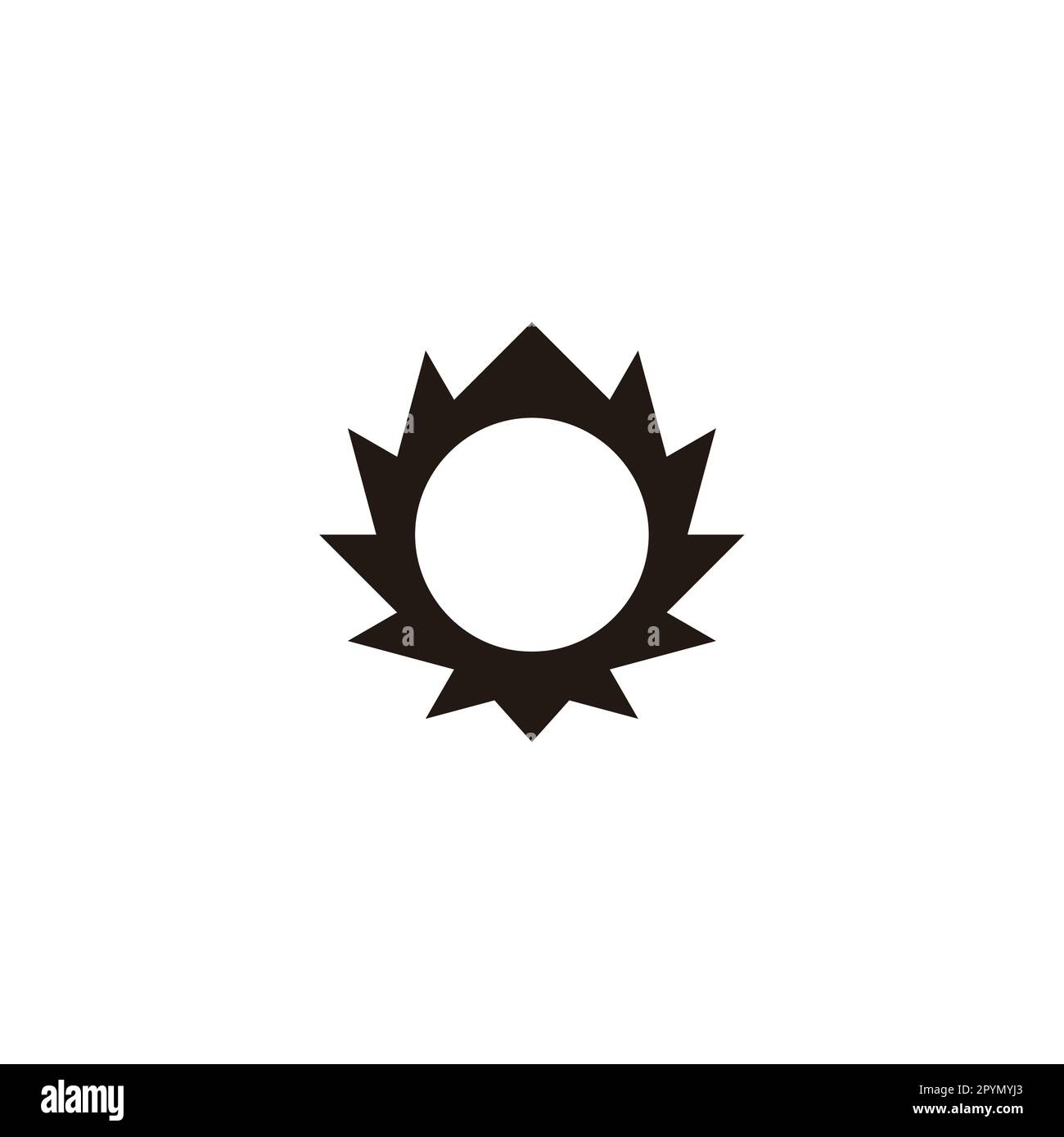 figure, circle, fire geometric symbol simple logo vector Stock Vector ...