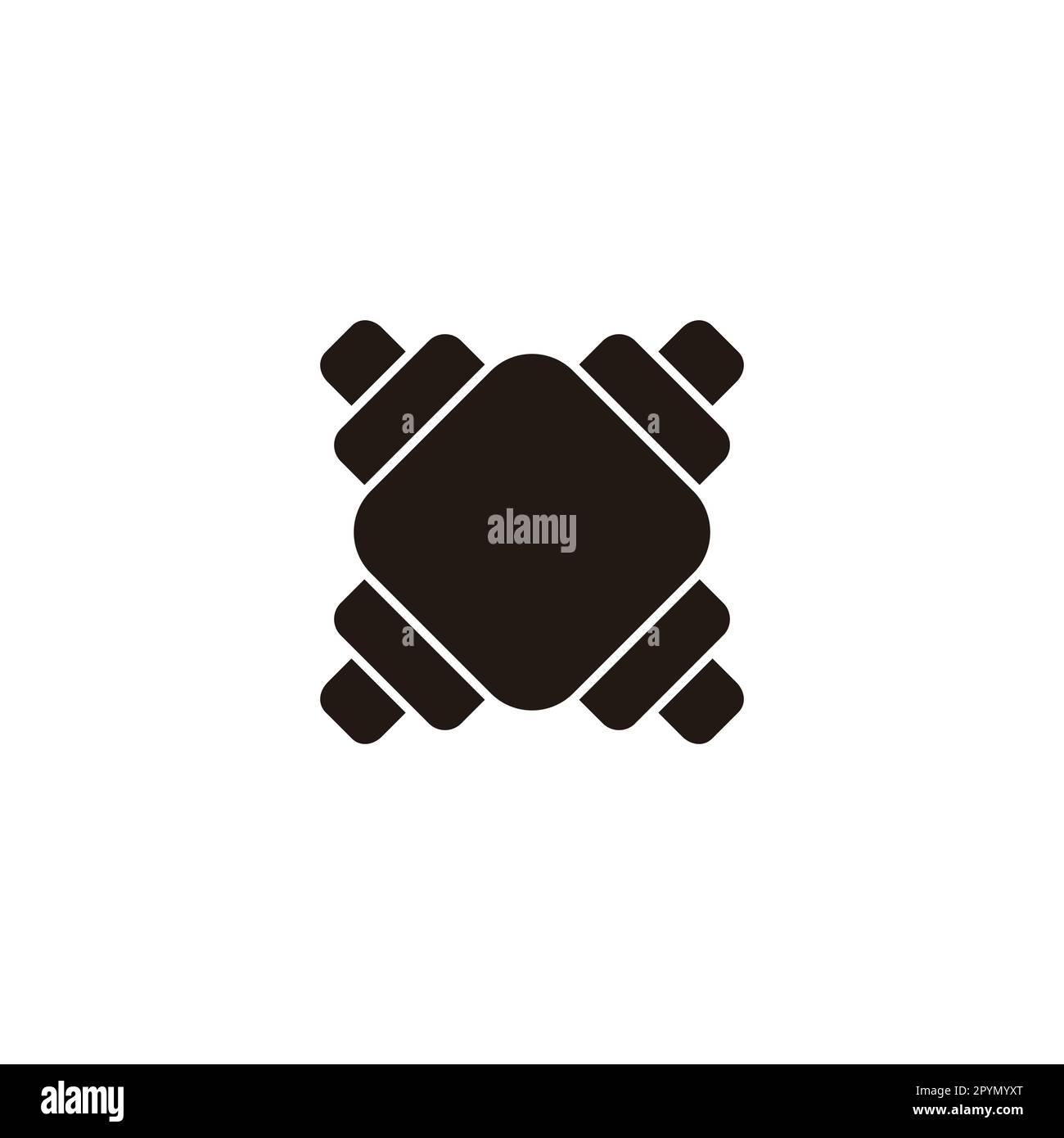 Square background, figure geometric simple symbol logo vector Stock ...