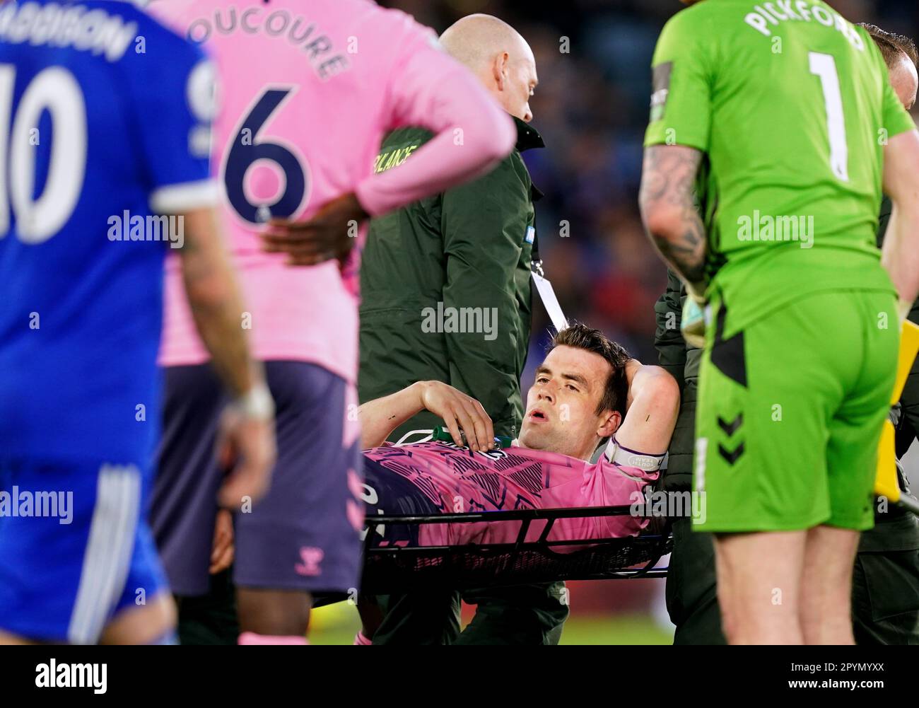 File photo dated 01-05-2023 of Everton's Seamus Coleman leaving the ...