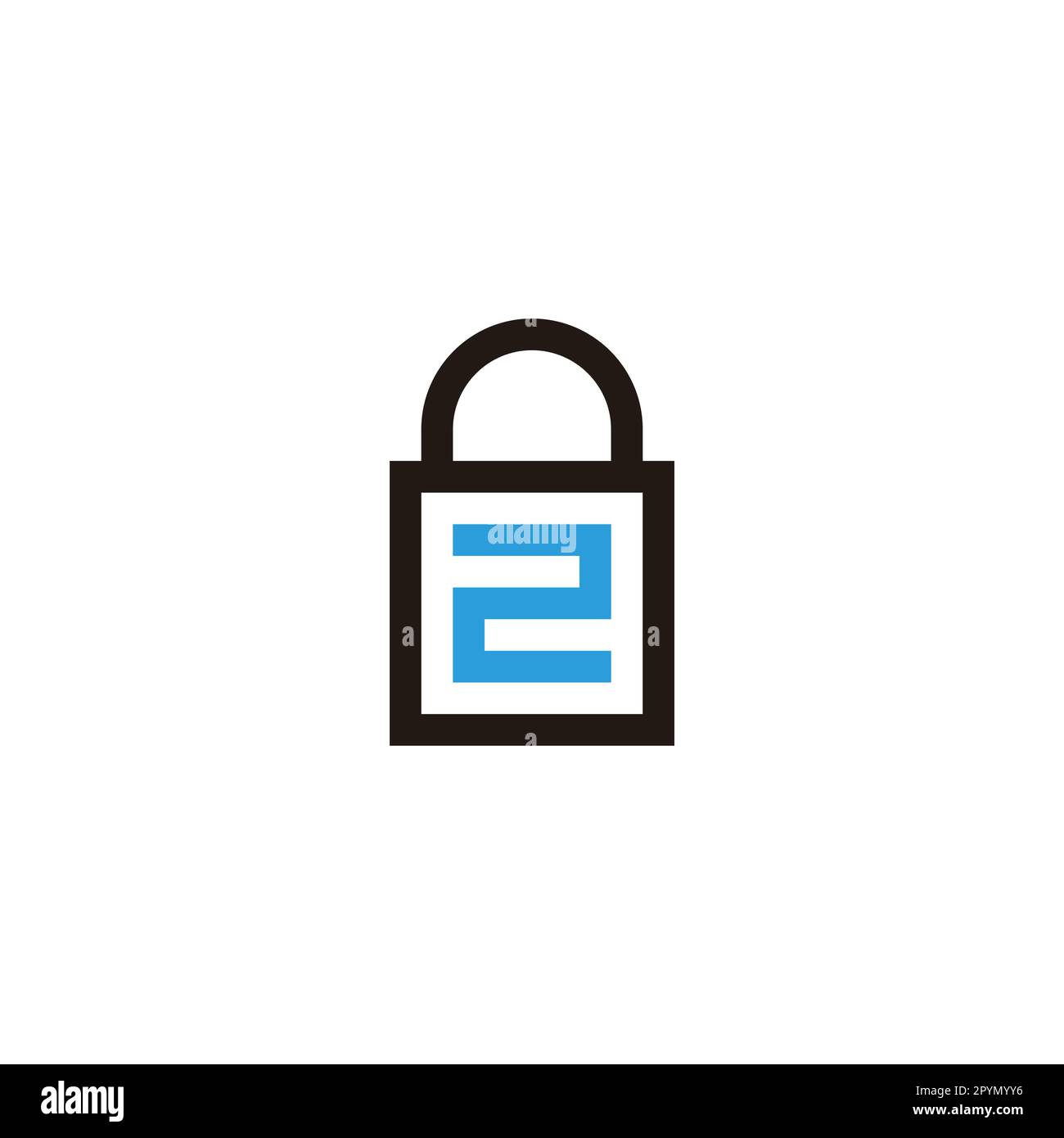 Number 2 bag, square geometric symbol simple logo vector Stock Vector ...