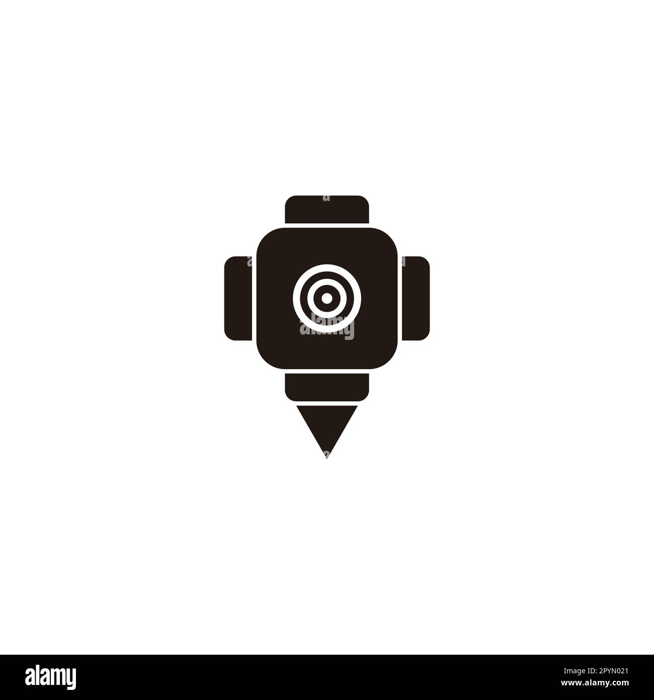 Pencil, modern, engine geometric symbol simple logo vector Stock Vector ...