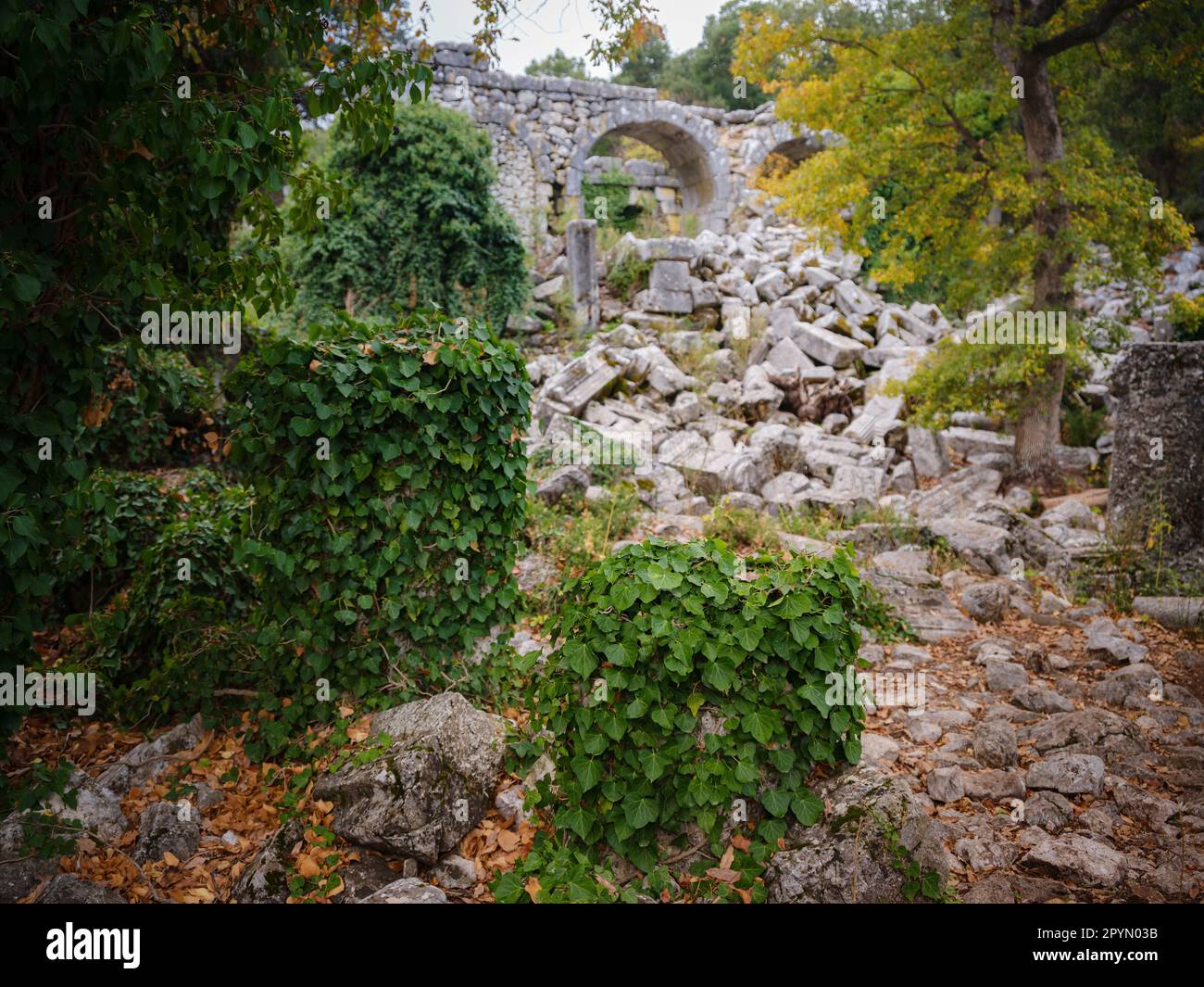 Autumn walk by Termessos Ancient City, Turkey. Turkeys most outstanding ...