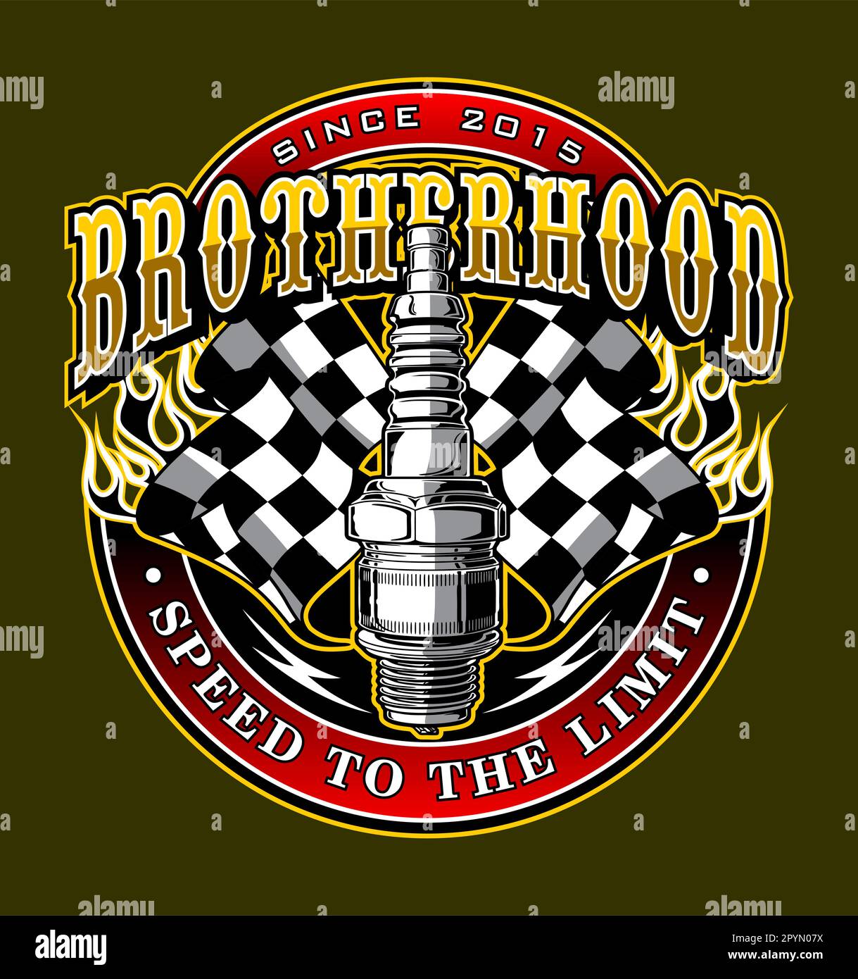 Biker logo hi-res stock photography and images - Alamy