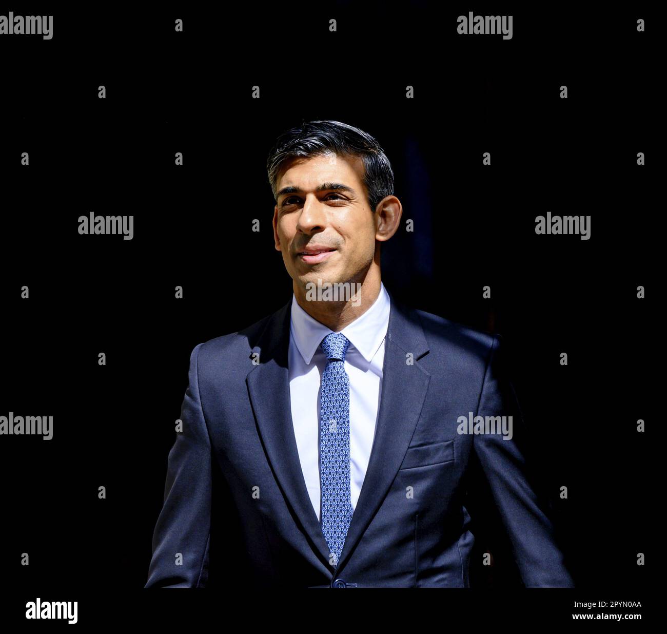 Rishi Sunak MP - British Prime Minister - leaving 10 Downing Street for ...