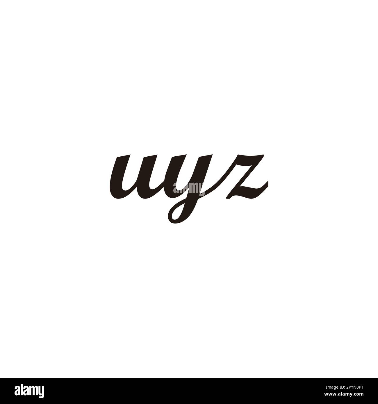 Letter wyz connect geometric symbol simple logo vector Stock Vector ...