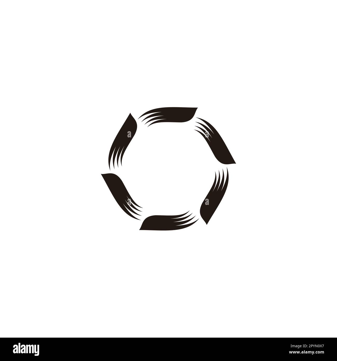 Hexagon rounded, modern, figure geometric symbol simple logo vector ...