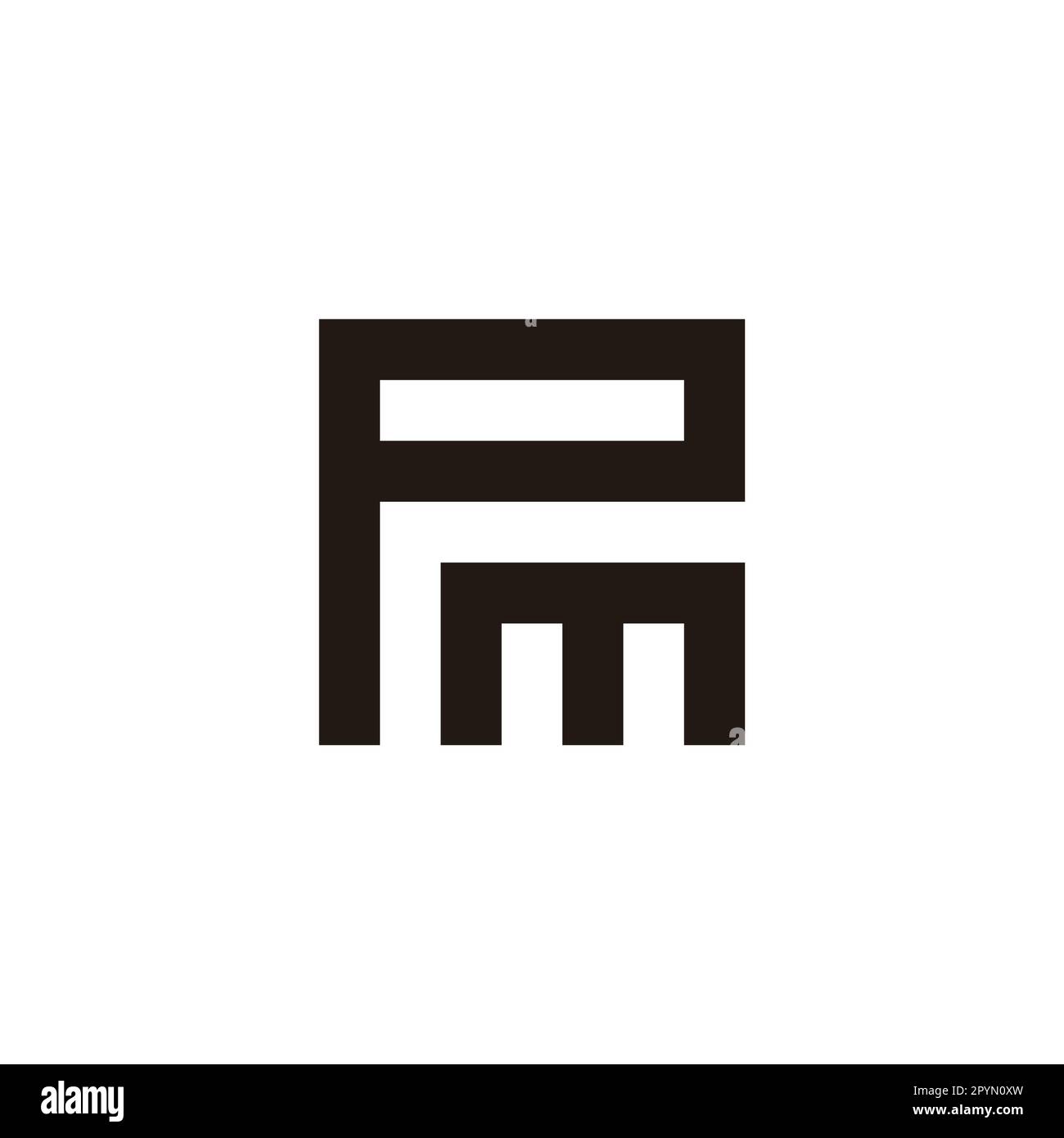 Letter pm logo vector vectors Stock Vector Images - Alamy