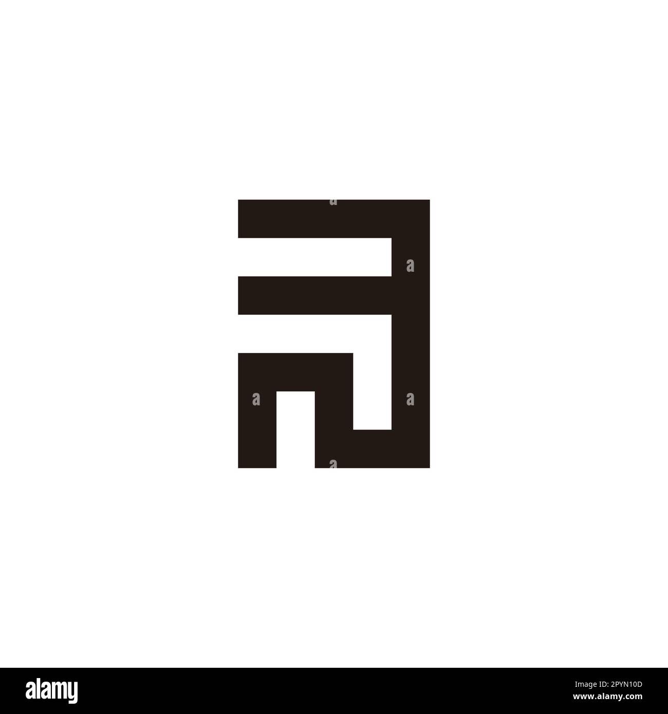 Letter n or R square geometric symbol simple logo vector Stock Vector Image & Art - Alamy