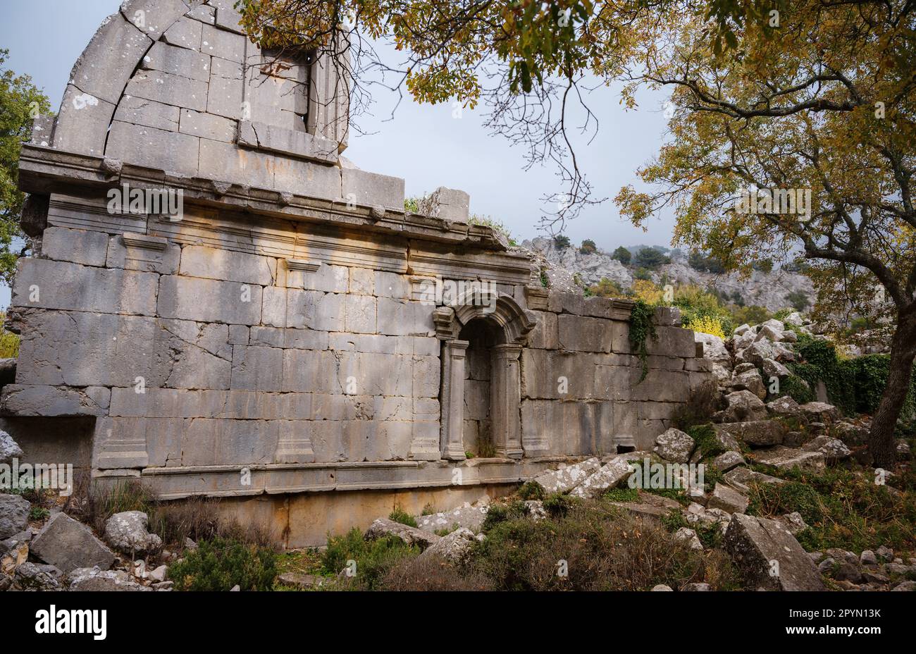 Autumn walk by Termessos Ancient City, Turkey. Turkeys most outstanding ...