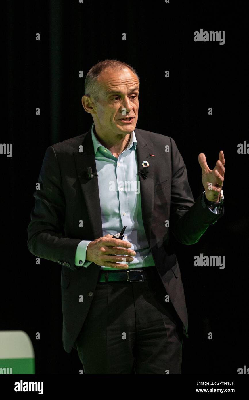 Paris, France. 04th May, 2023. Jean Michel Tricoire former CEO speaks ...