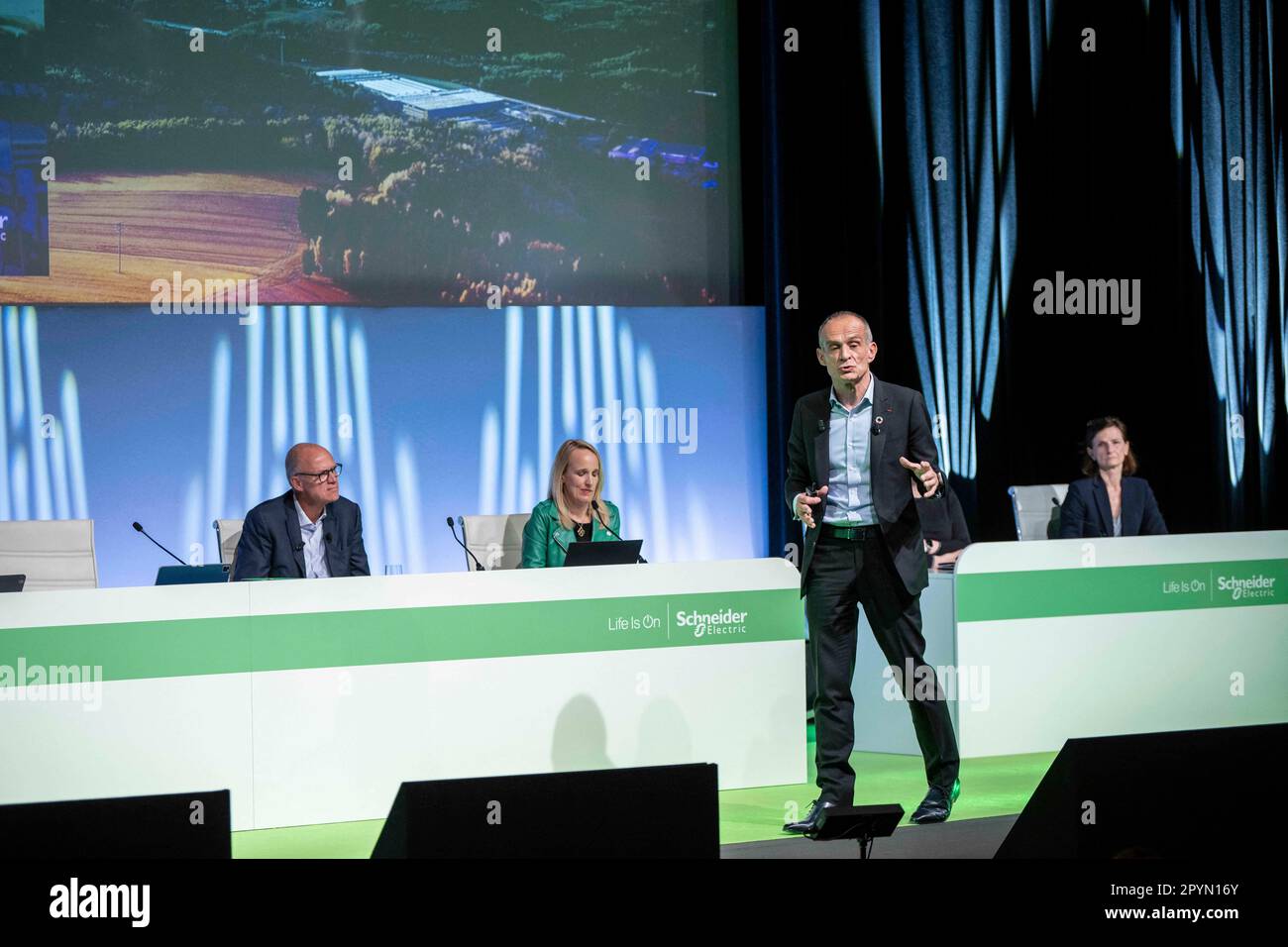 Paris, France. 04th May, 2023. Jean Michel Tricoire former CEO speaks ...