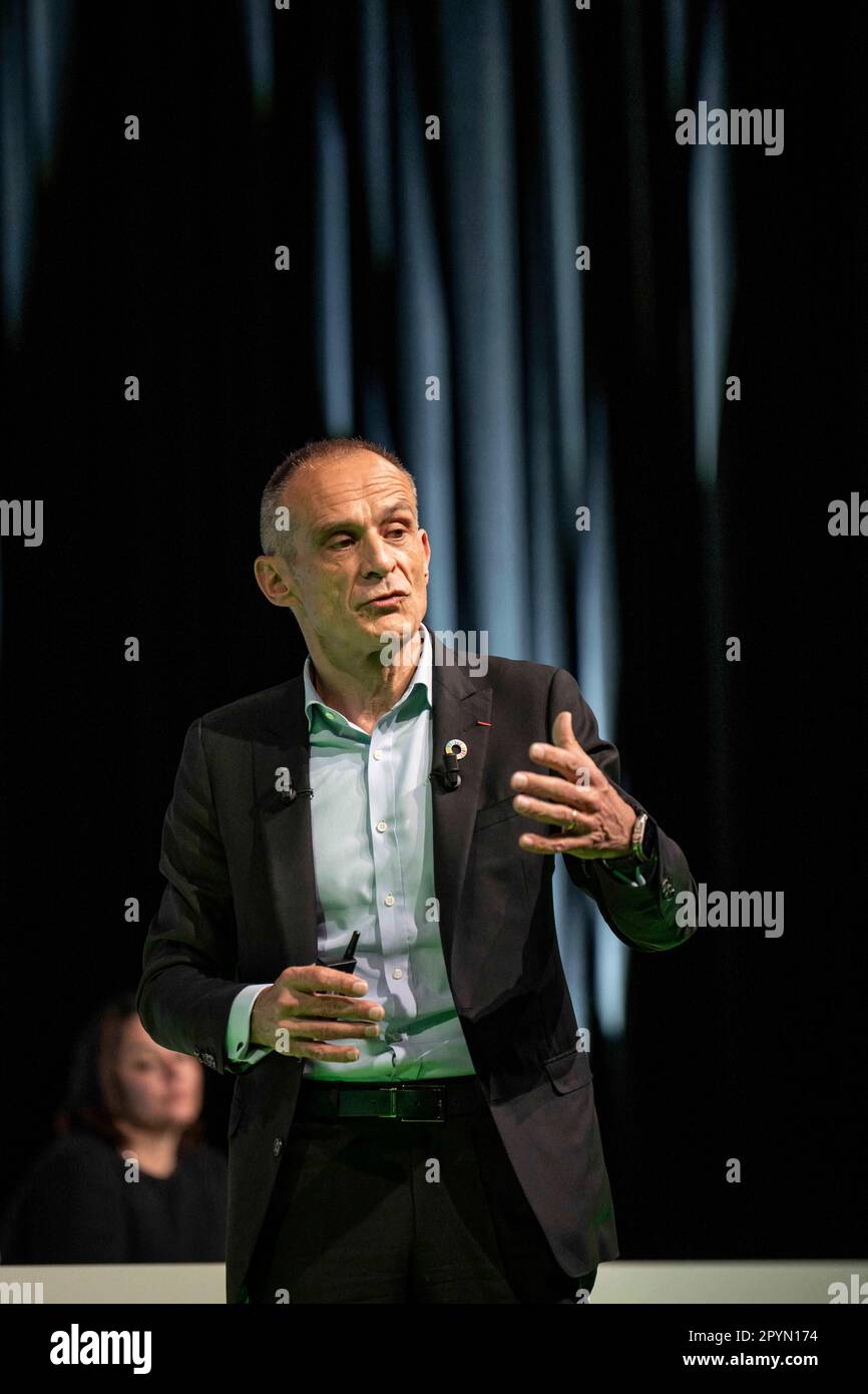 Paris, France. 04th May, 2023. Jean Michel Tricoire former CEO speaks ...